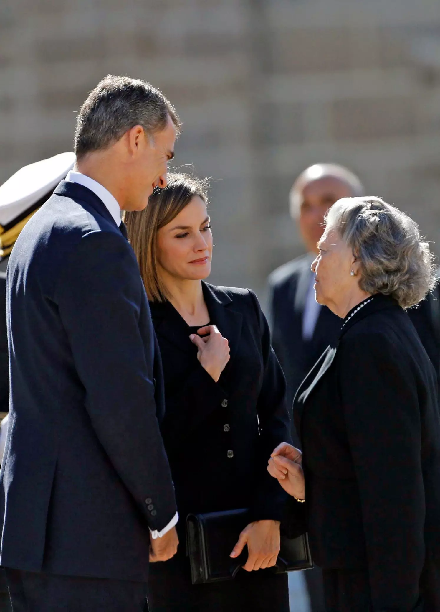 Letizia og Felipe med Ana de Orleans.