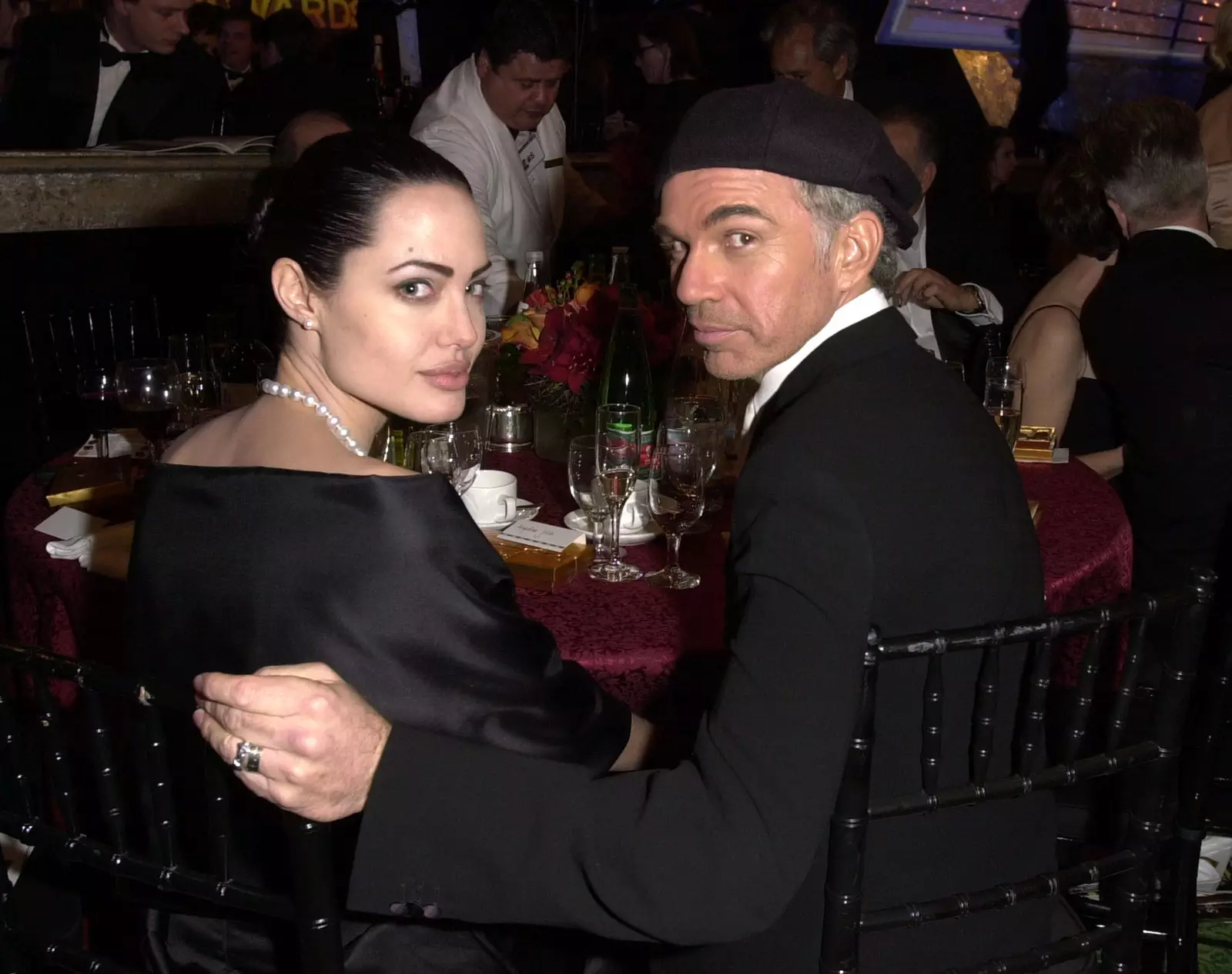 Angelina Jolie thiab Billy Bob Thornton ntawm 2002 Golden Globes.