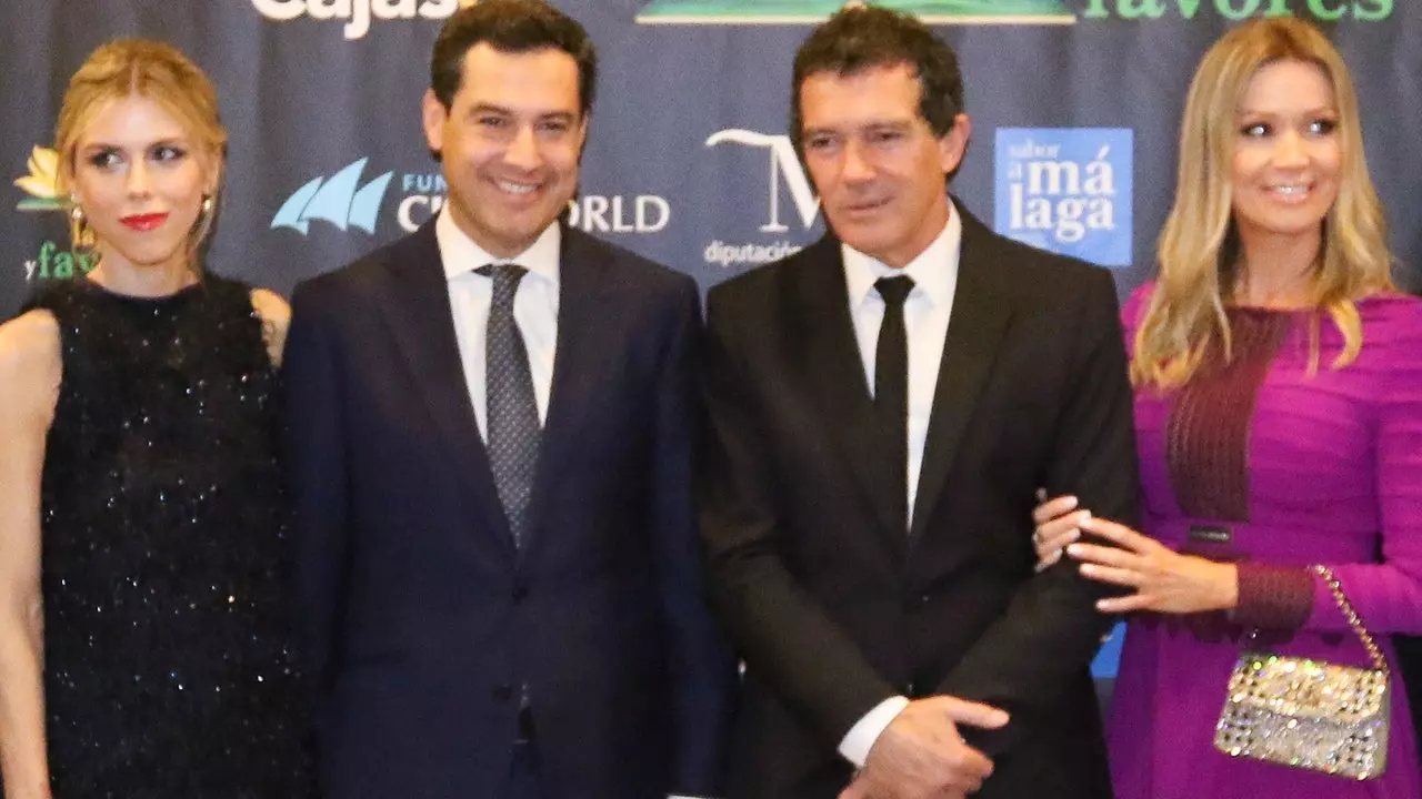 Manuela Villena, the 'first lady' of Andalusia, dazzles at Antonio Banderas' great dinner