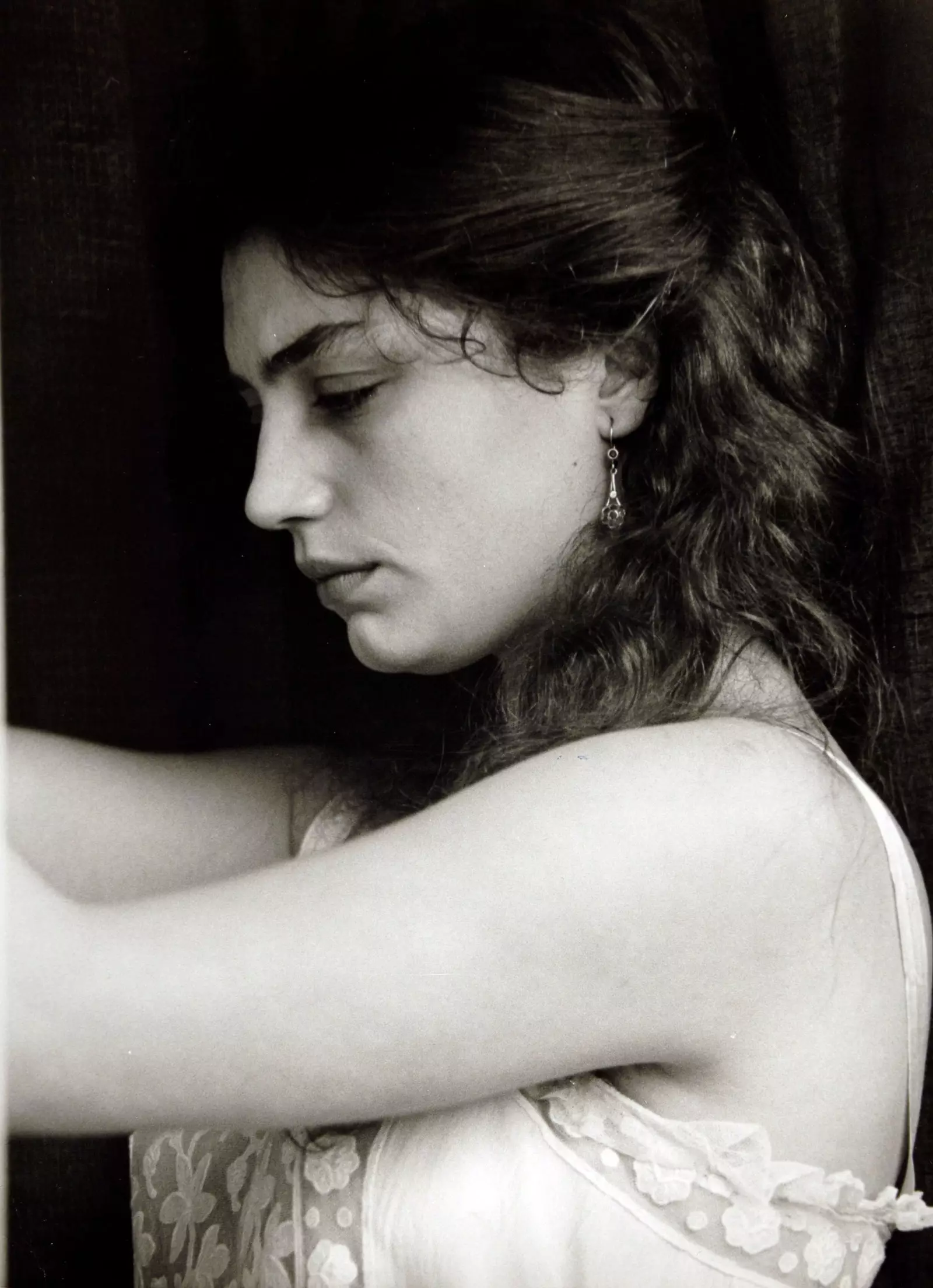 A actriz fotografou nos anos setenta ao comezo da súa carreira.