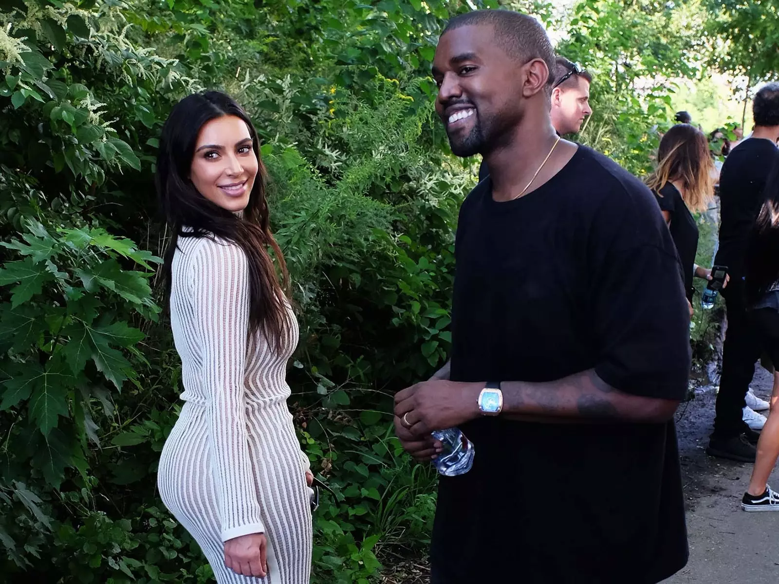 Kim Kardashian ati Kanye West