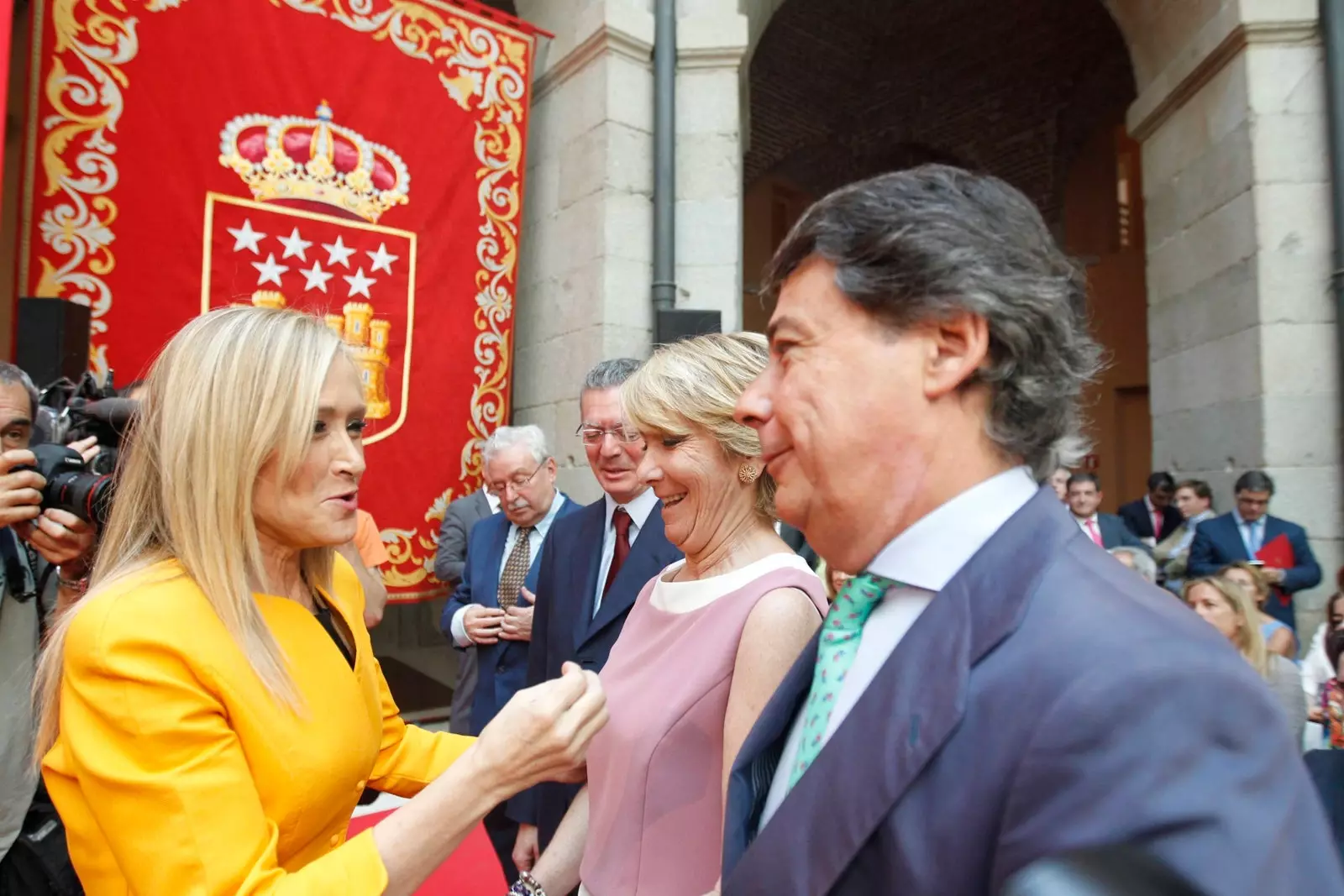 Ignacio González צוזאַמען מיט Esperanza Aguirre און Cristina Cifuentes.