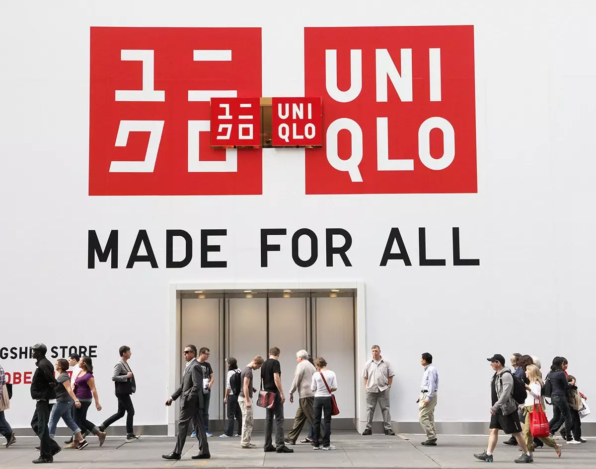 A New York-i Uniqlo üzlet néhány nappal a 2011-es megnyitása előtt.