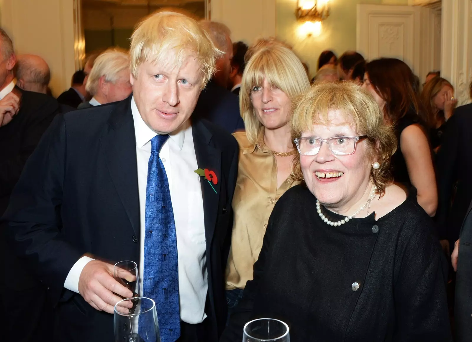 Boris Johnson sua irmã Rachel Johnson e sua mãe Charlotte Johnson Wahl