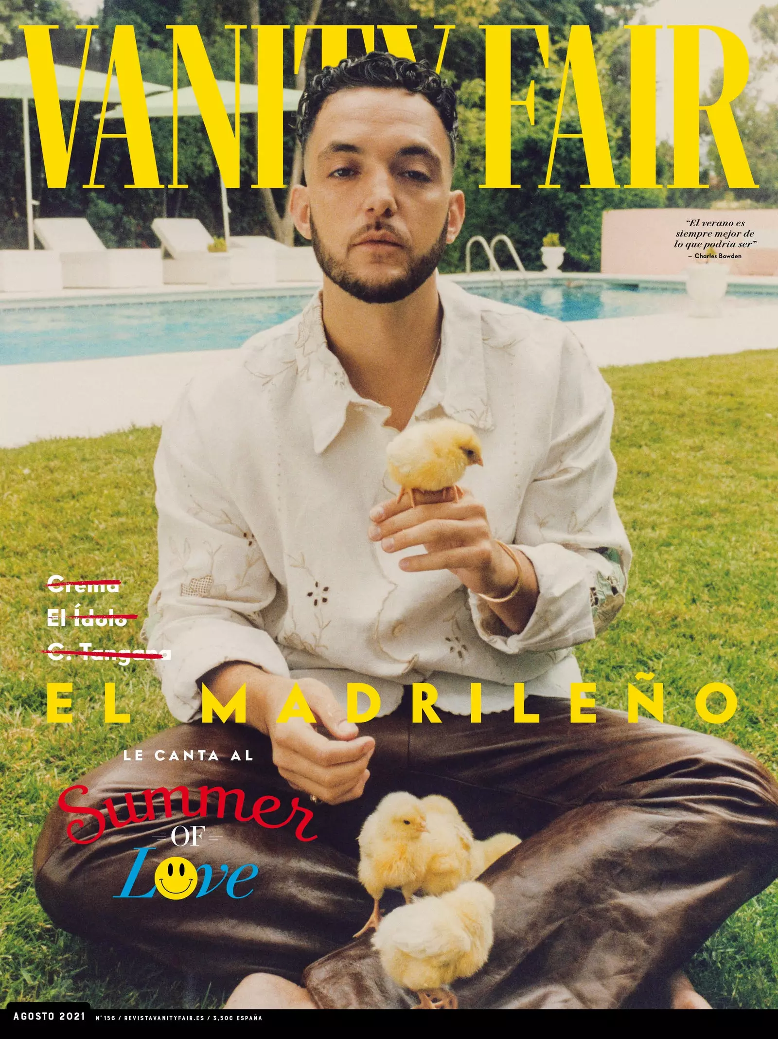 Cover af 'Vanity Fair' august. Fotografi af Pablo Curto. Interview med Silvia Cruz Lapeña.