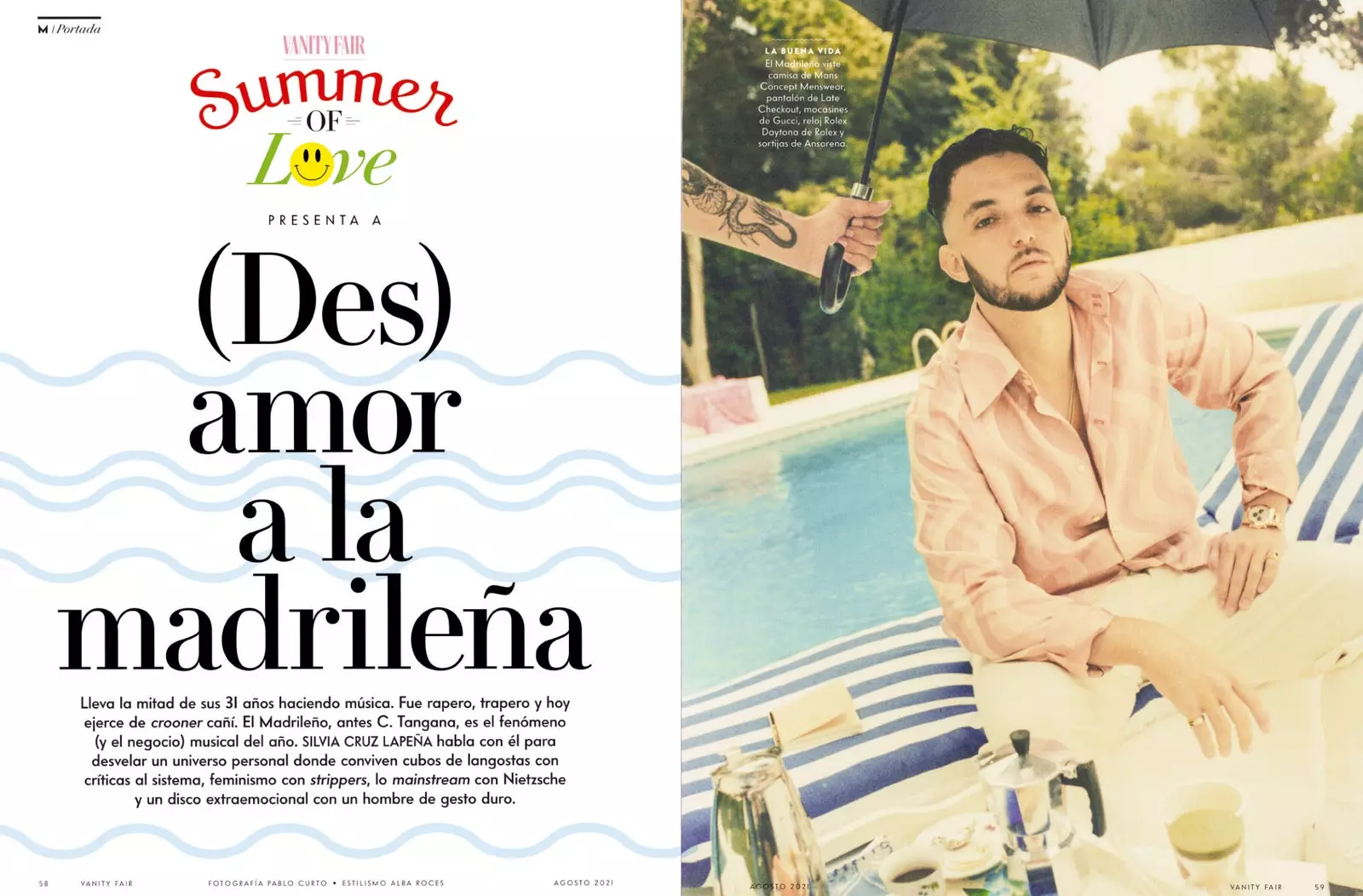 El Madrileño trên trang bìa mọi thứ bạn có thể tìm thấy trong số tháng 8 của 'Vanity Fair'
