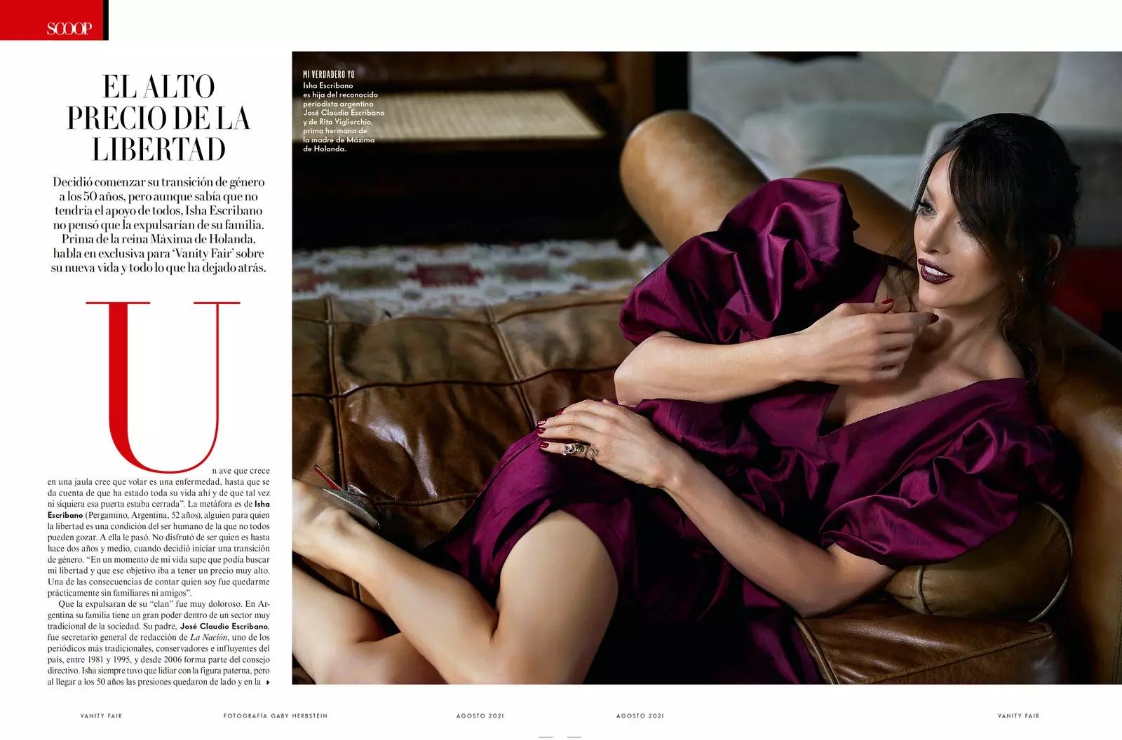 El Madrileño auf dem Cover alles, was Sie in der August-Ausgabe von 'Vanity Fair' finden