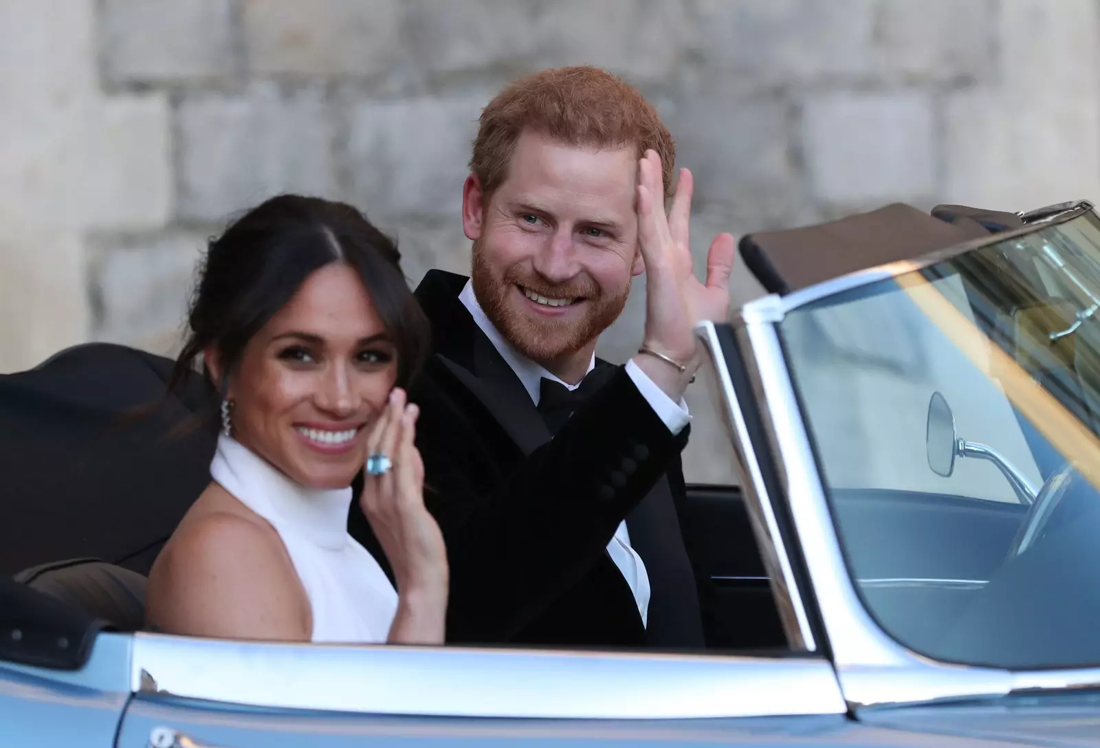 Meghan Markle dan Putera Harry pada hari perkahwinan mereka.