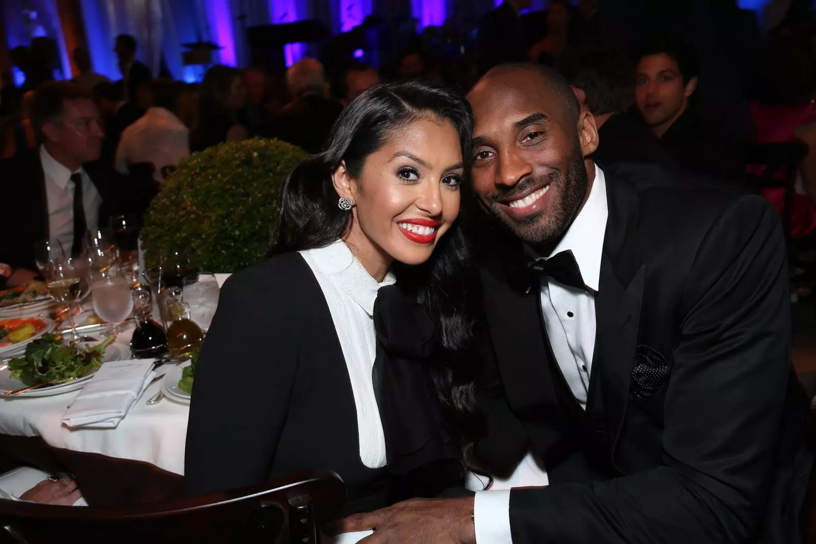 Kobe Bryant agus a bhean Vanessa Lane Bryant.