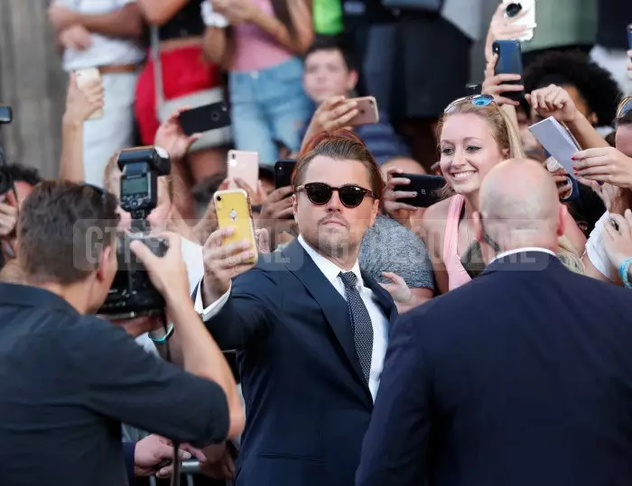 Leonardo DiCaprio alla premiere di Los Angeles di 'C'era una volta a Hollywoo'.