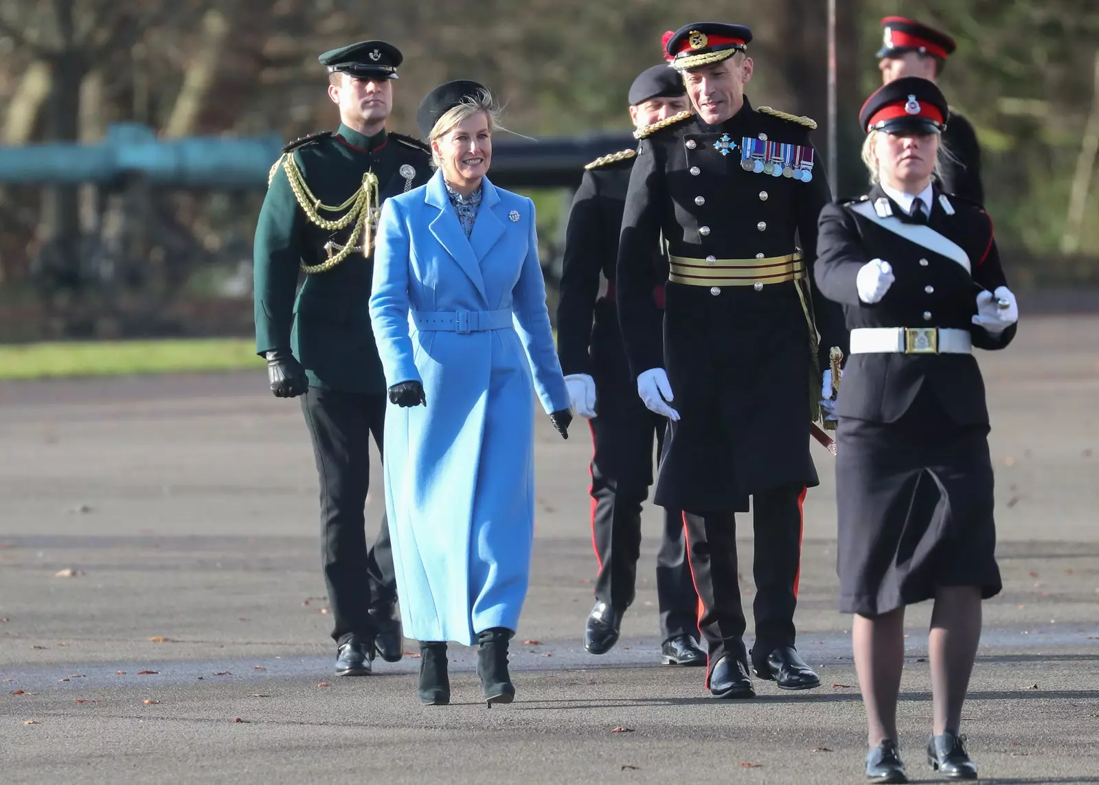 Sophia de Wessex à l'Académie royale militaire de Sandhurst.