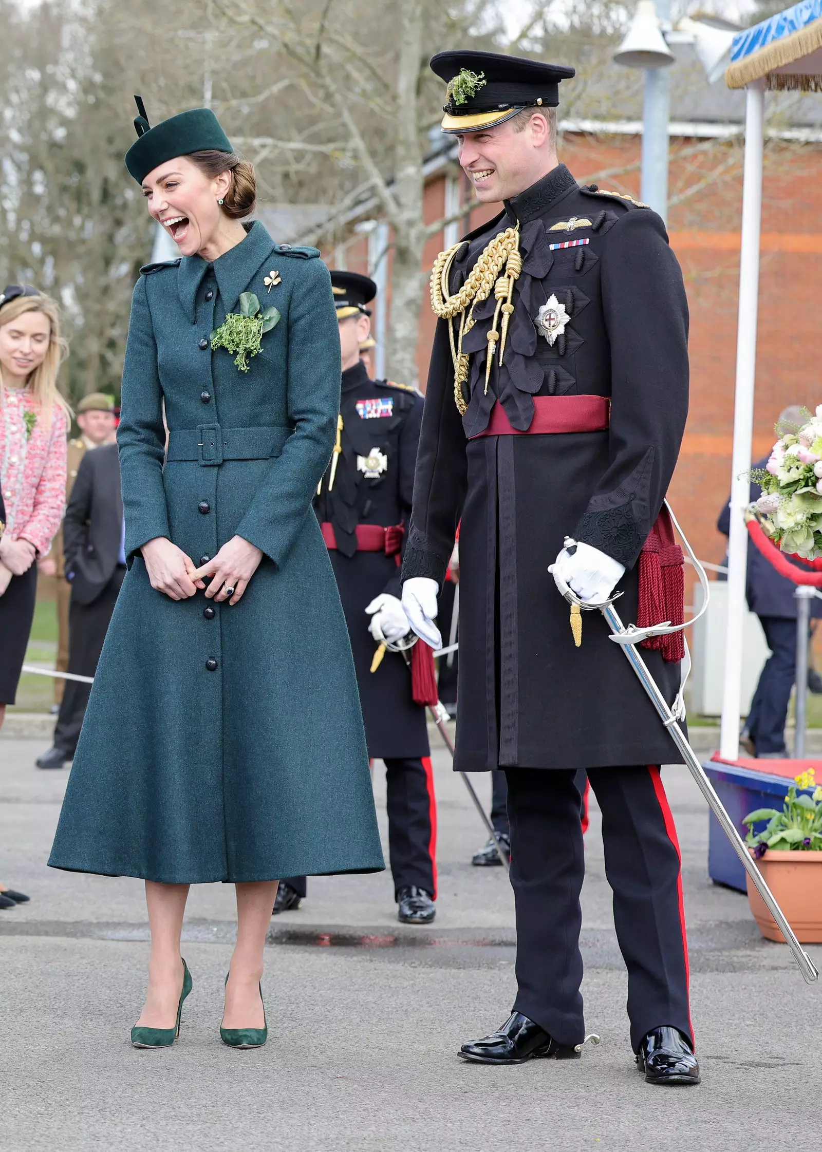 Hertugen og hertuginden af Cambridge på Saint Patrick's Day