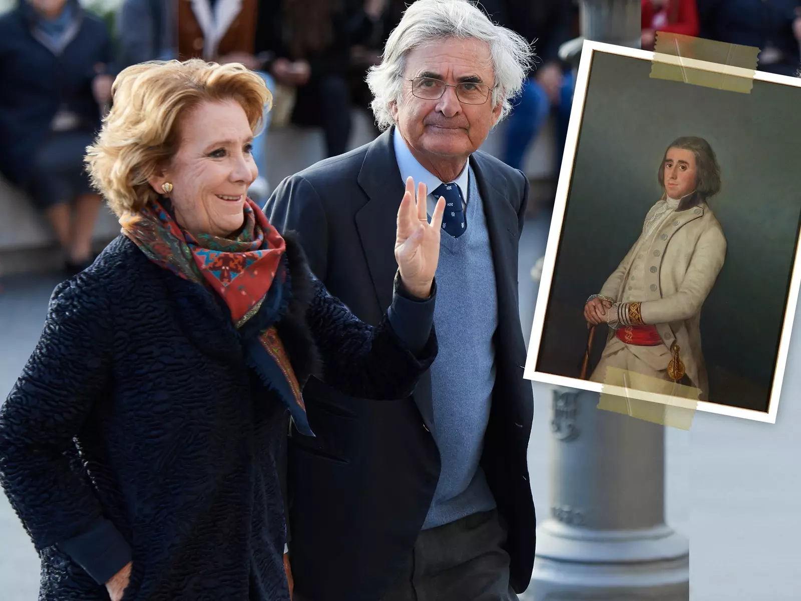 EXCLUSIVE The in-laws of Esperanza Aguirre confronted by a painting by Goya