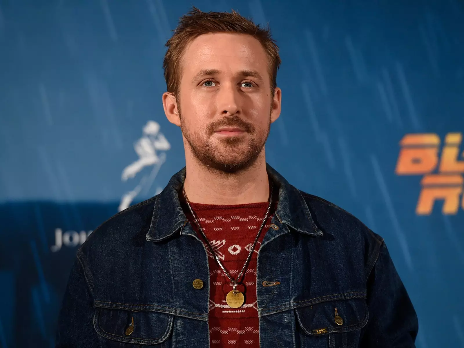 Ryan Gosling i le faalauiloaina o le 'Blade runner 2049' i Madrid.