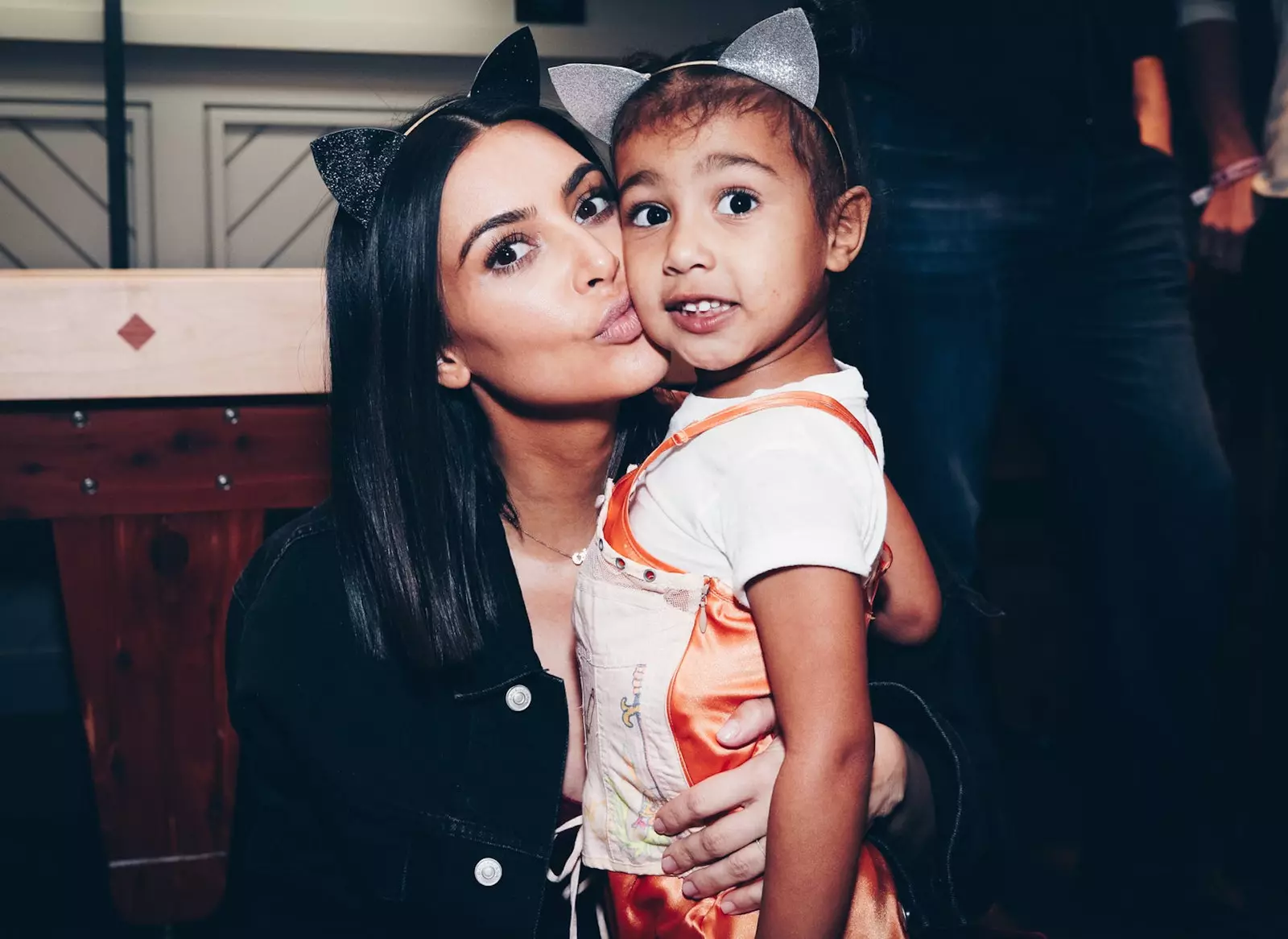 Kim Kardashian and daughter