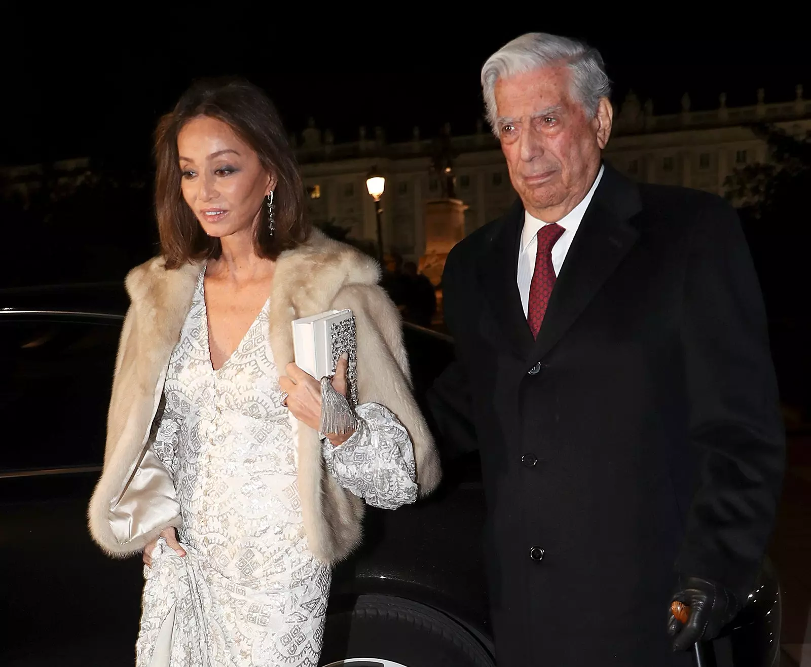 Isabel Preysler and Mario Vargas Llosa this Wednesday at the Annual Gala of the Teatro Real in Madrid.