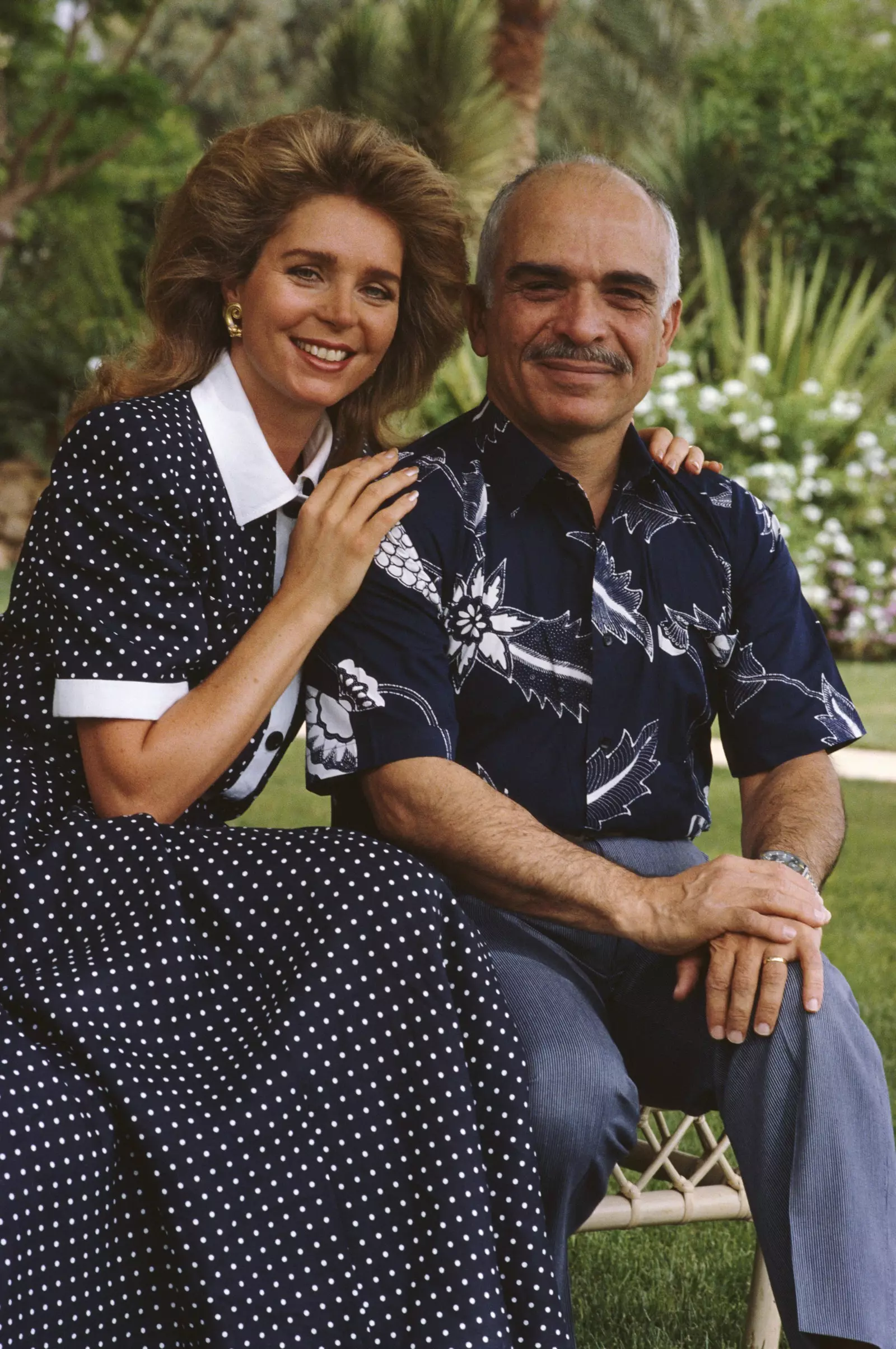 Noor und Hussein aus Jordanien im Jahr 1987.