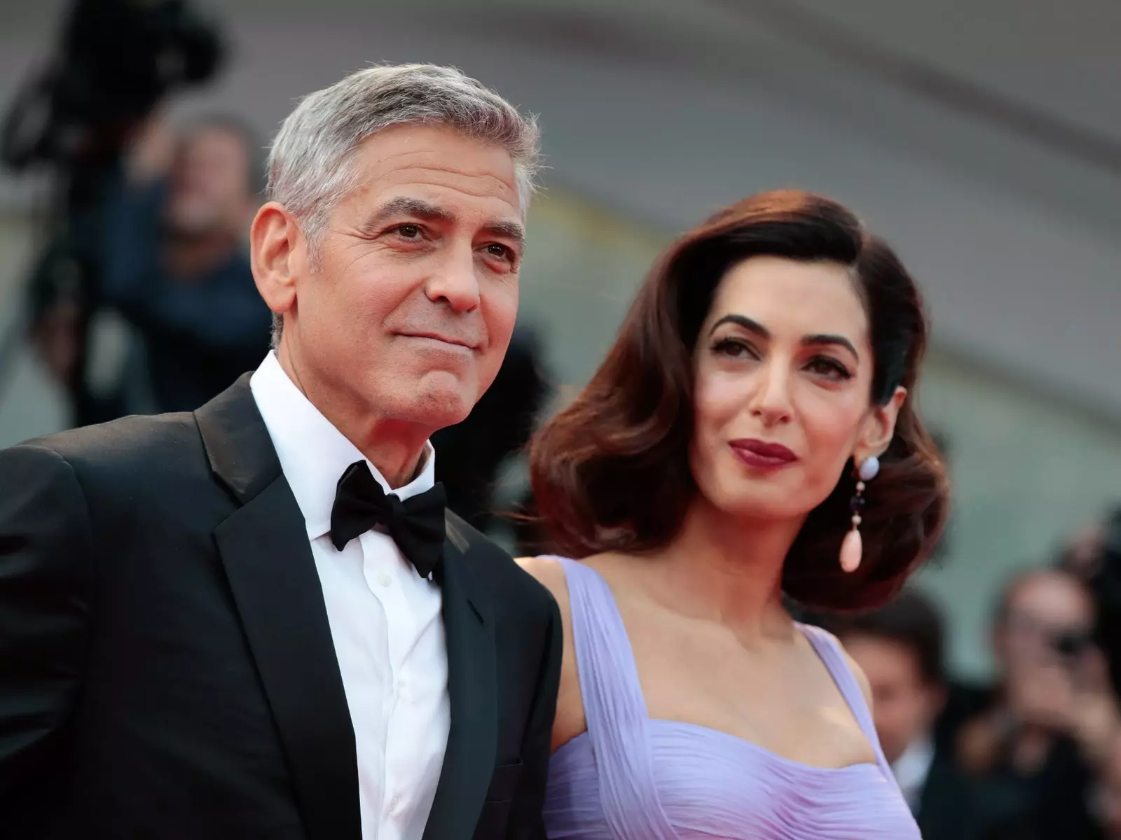 George Clooney at Amal Clooney