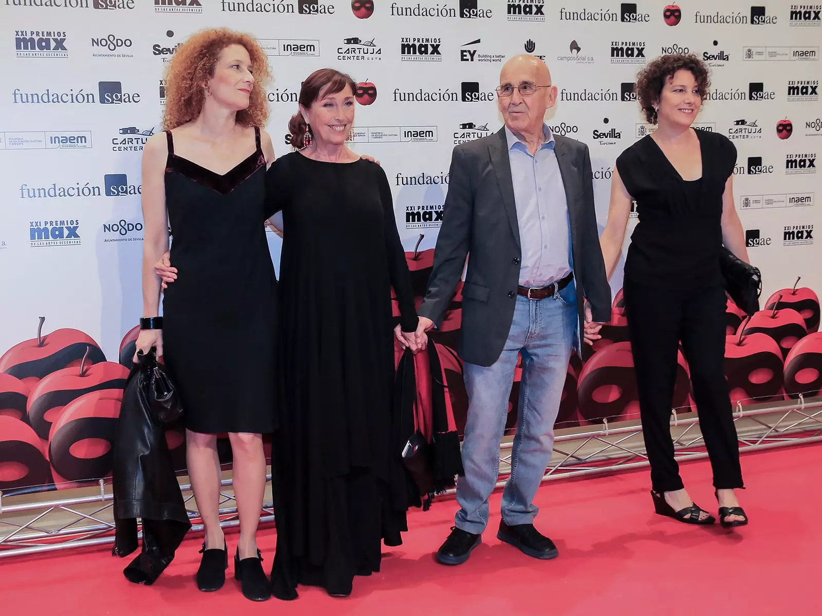 Verónica Forqu at the Max Awards for Performing Arts last night in Seville.