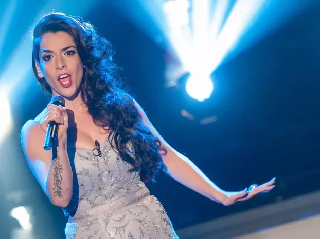 Ruth Lorenzo f’rehearsal għall-Eurovision.