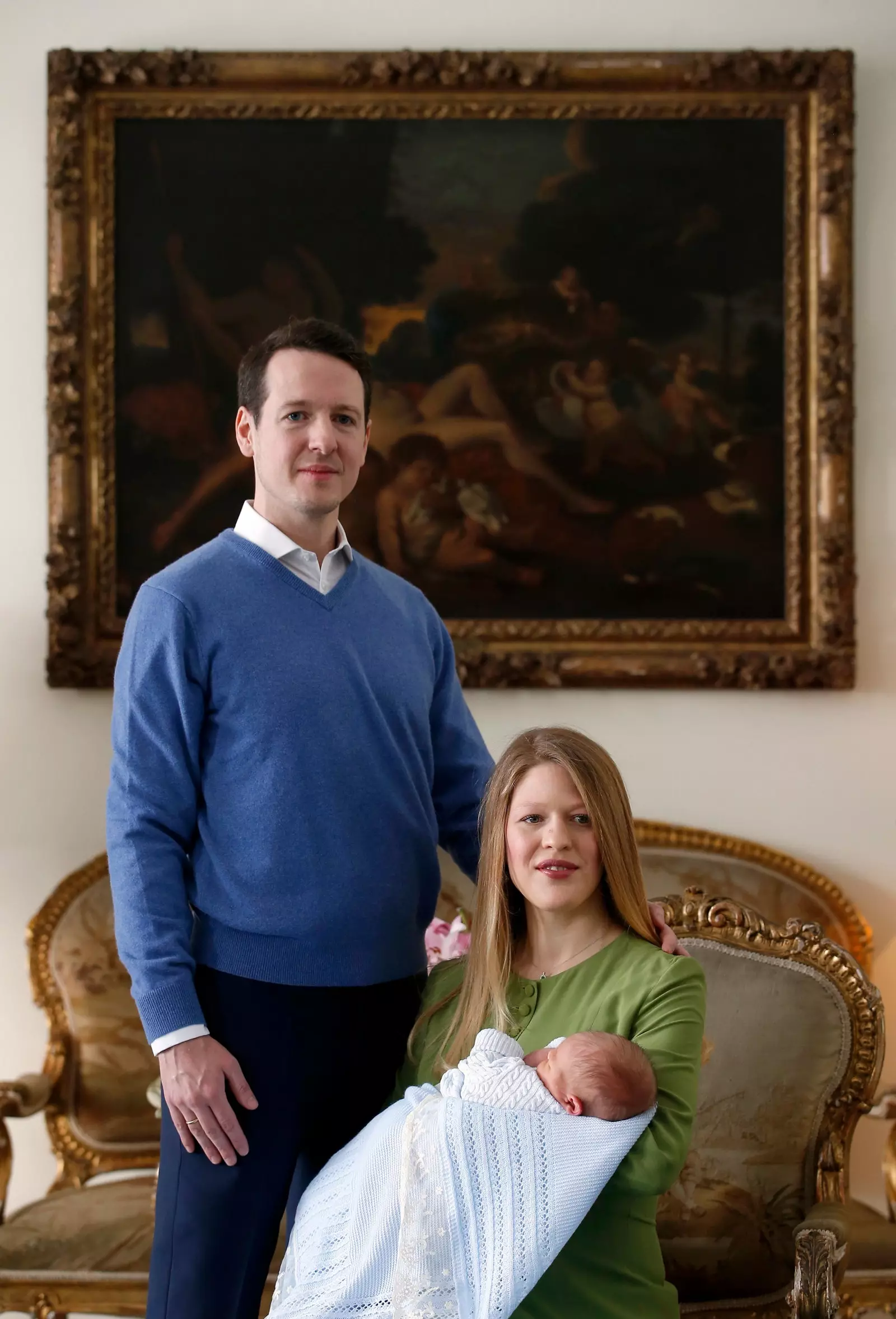 The new Crown Princes of Serbia with their son in 2018