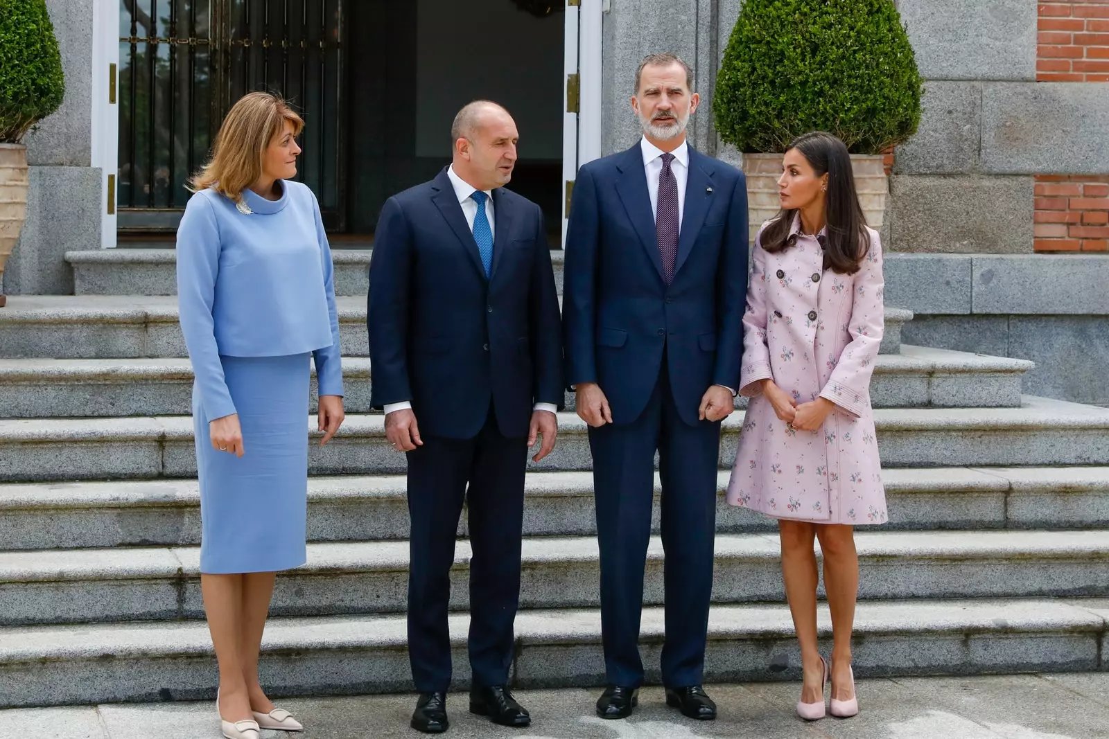 Els reis amb el president i la primera dama de Bulgària