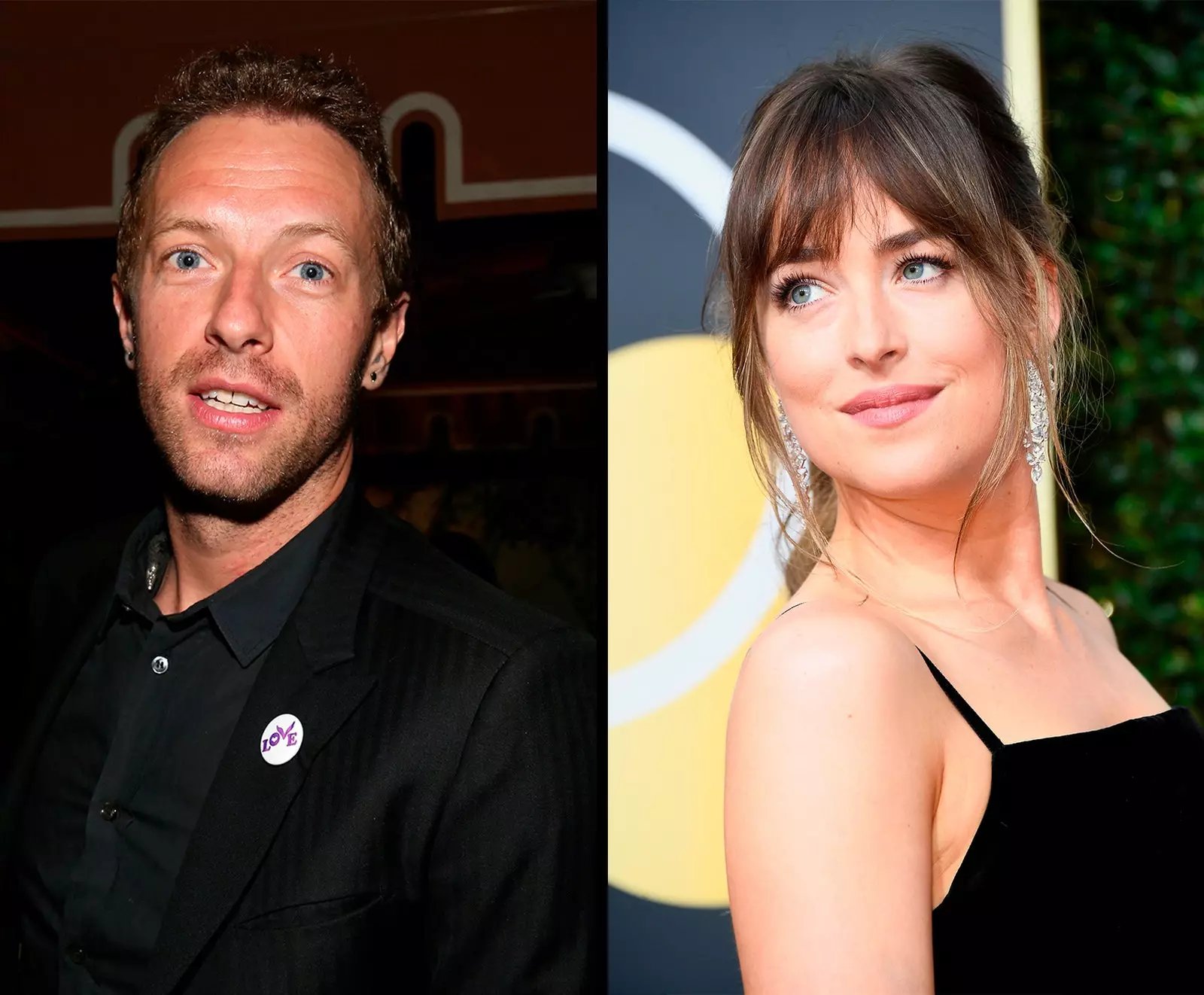 Magkasama muli sina Dakota Johnson at Chris Martin sa isang party