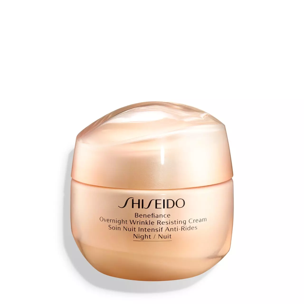 Cream amin'ny alina miady amin'ny ketrona matory: Benefiance Overnight Wrinkle Resisting Cream, nataon'i Shiseido.