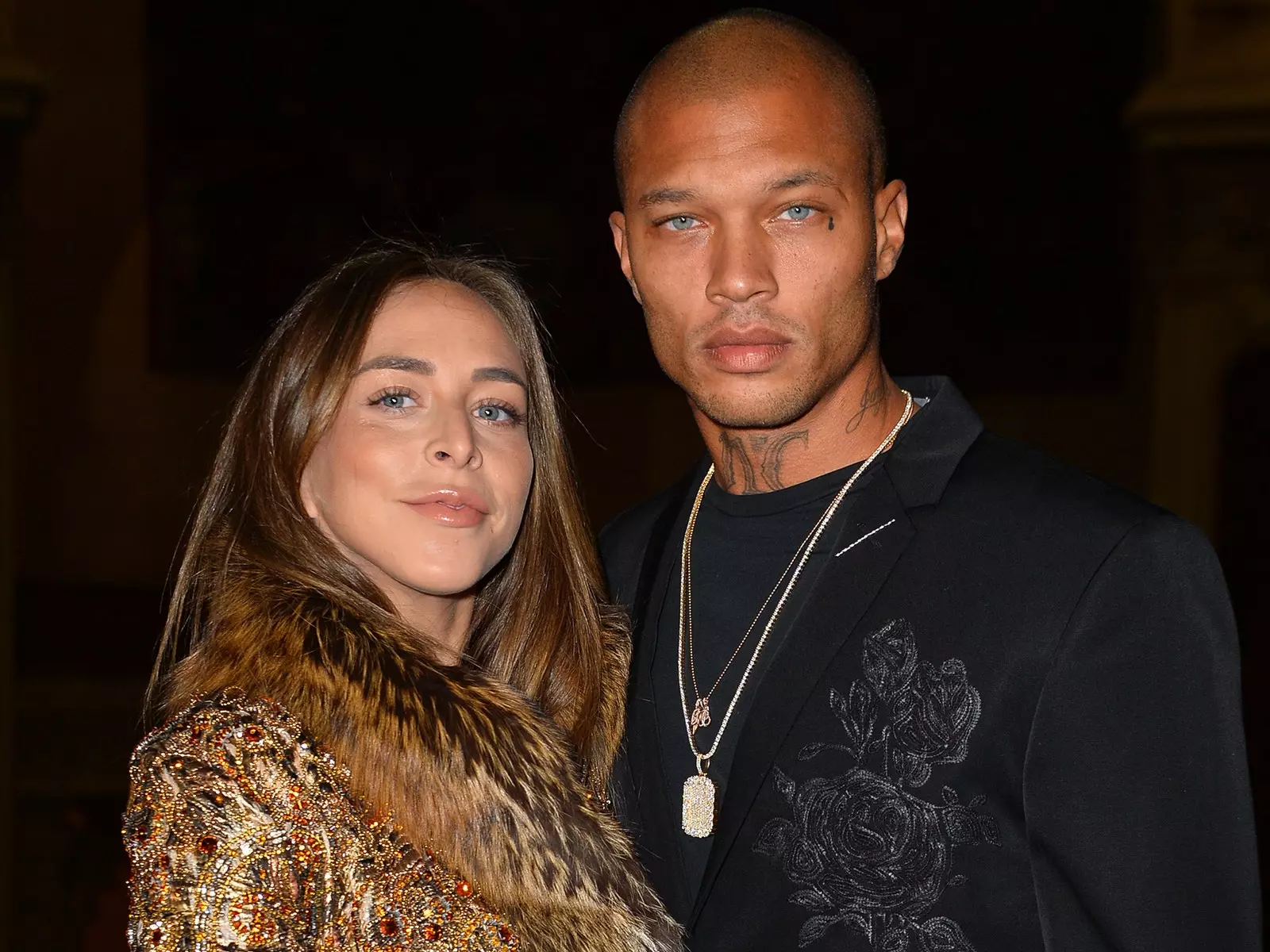 Chloe Green i Jeremy Meeks na Paris Fashion Week.