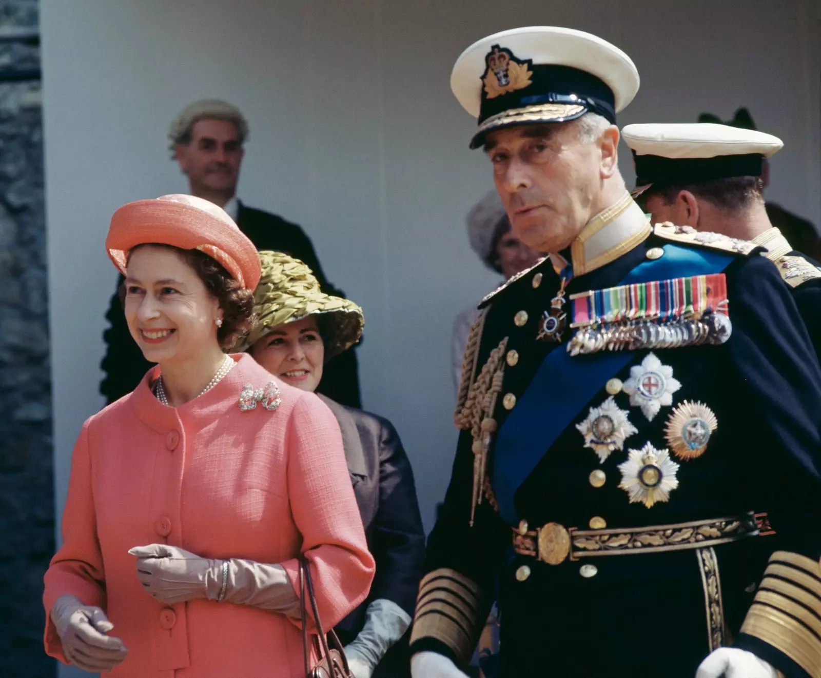 D'Kinnigin Elizabeth II an de Louis Mountbatten am Joer 1965