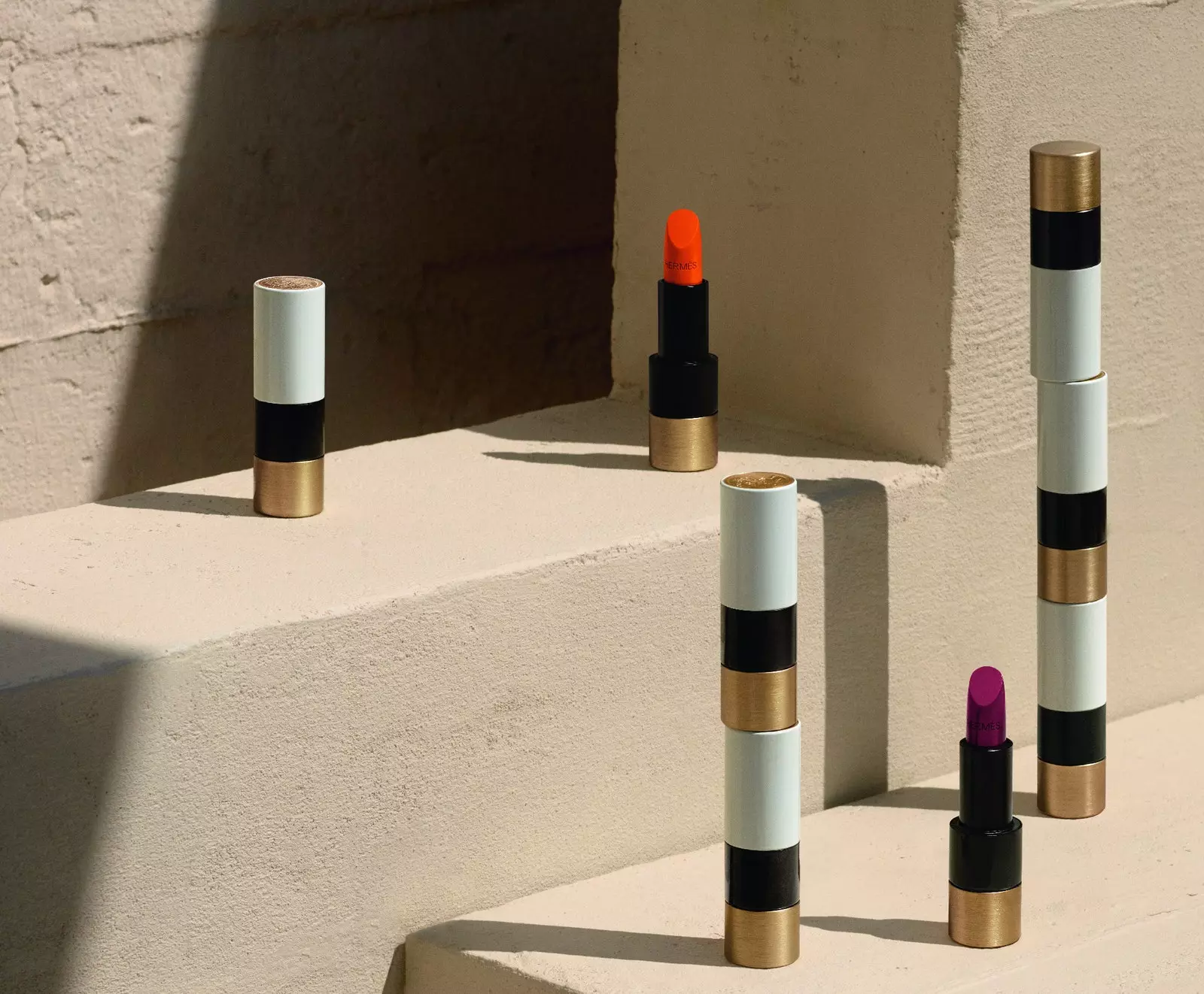 Rouge Hermès lipsticks.