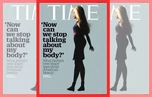 Barbie sendet eine klare Botschaft vom Cover von Time Can we stop talking about my body now.