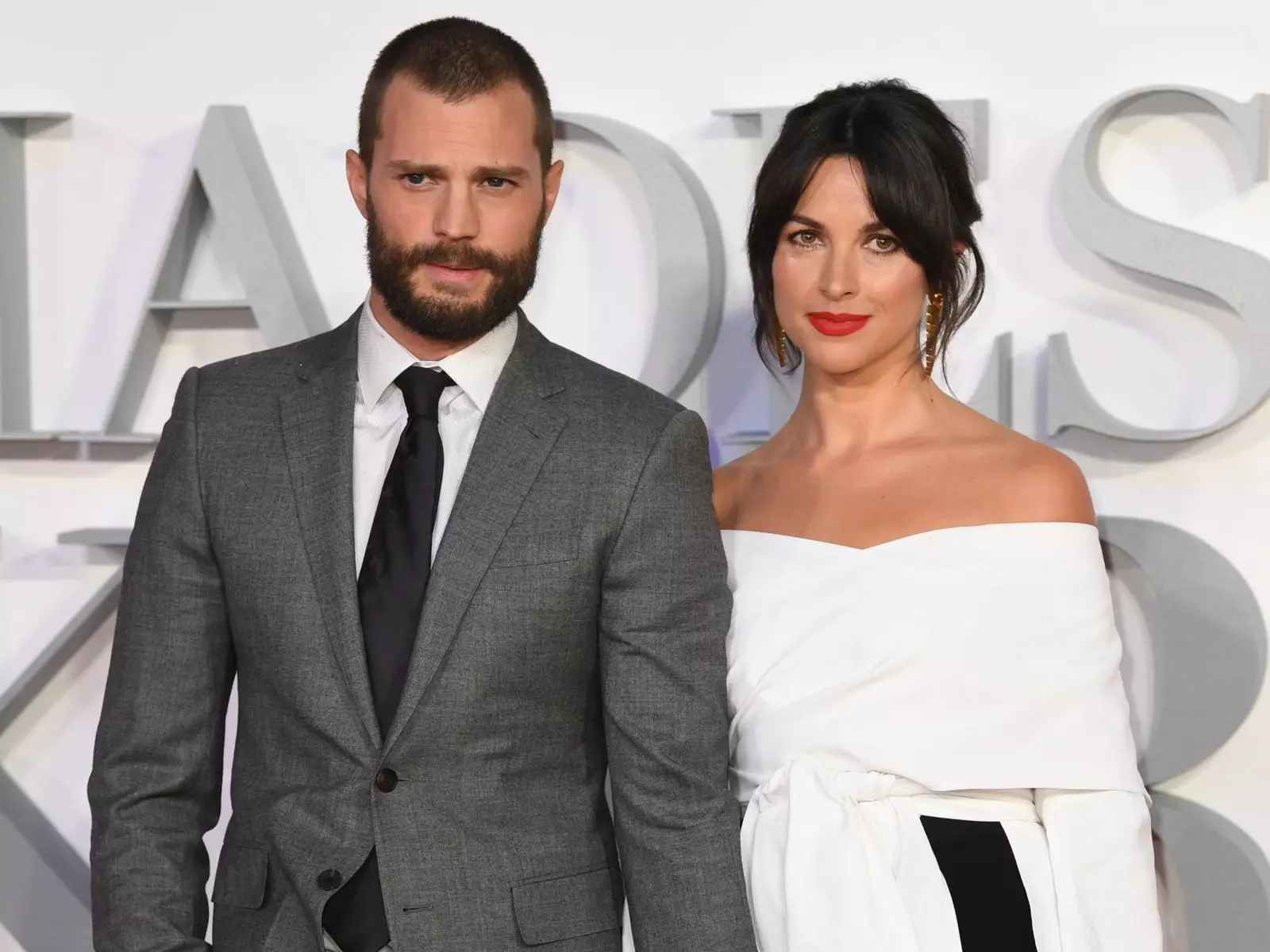 Jamie Dornan and his wife Amelia.