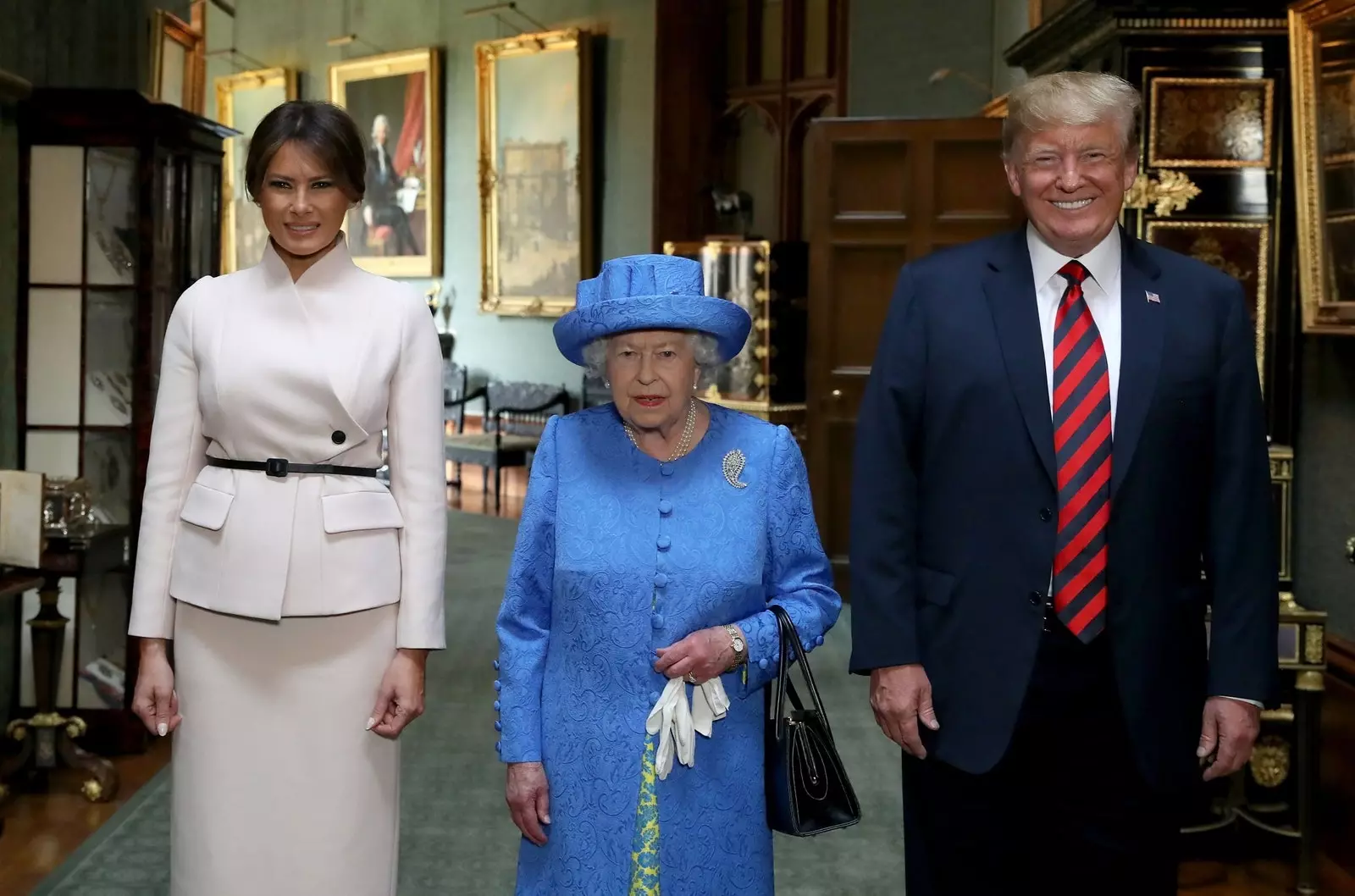 Melania Trump Queen Elizabeth II ya Îngilîstanê