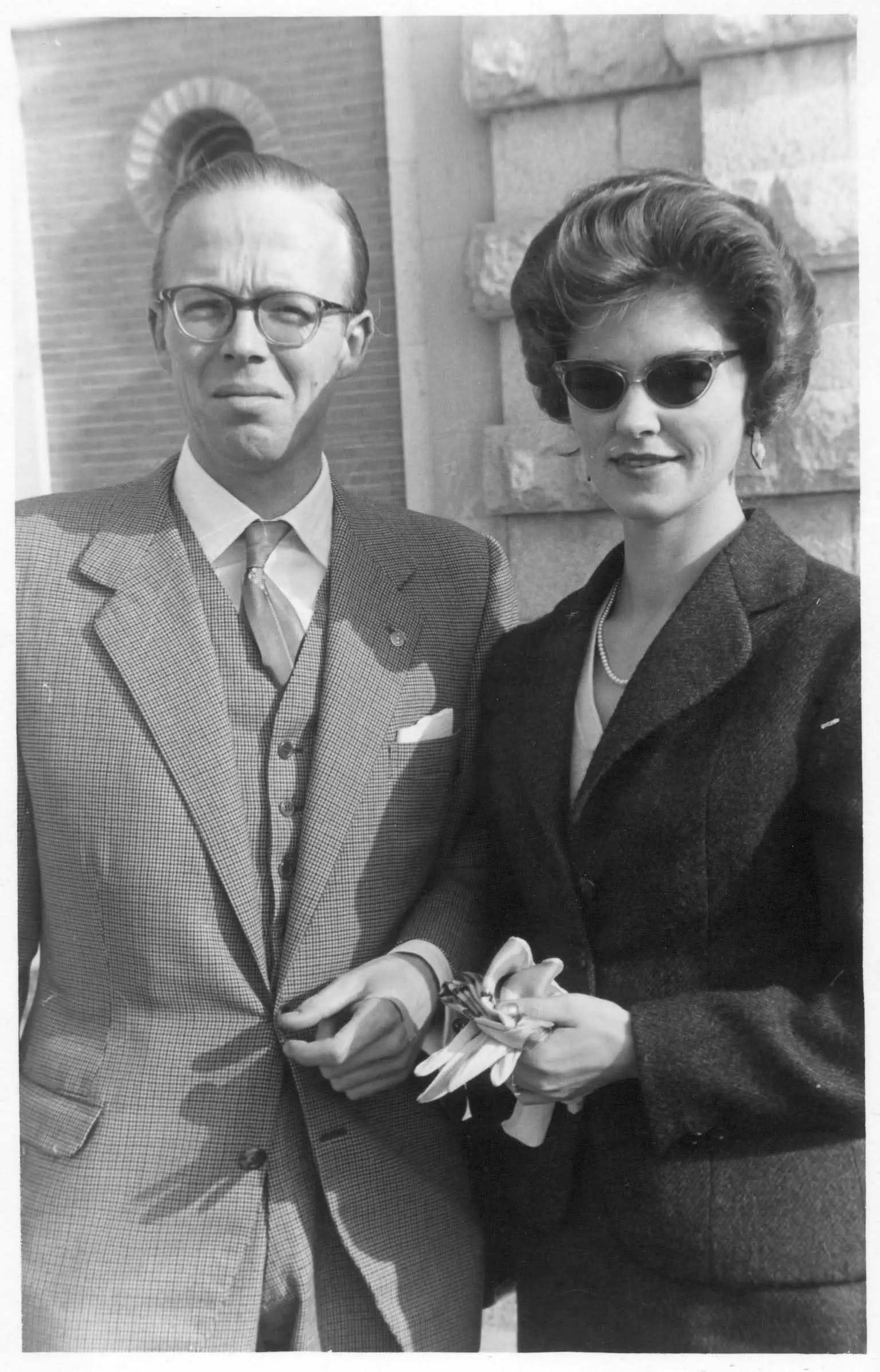 Hans Jørgen og Daphne Christinas foreldre fotografert i 1961 tre år før hun kom til verden.