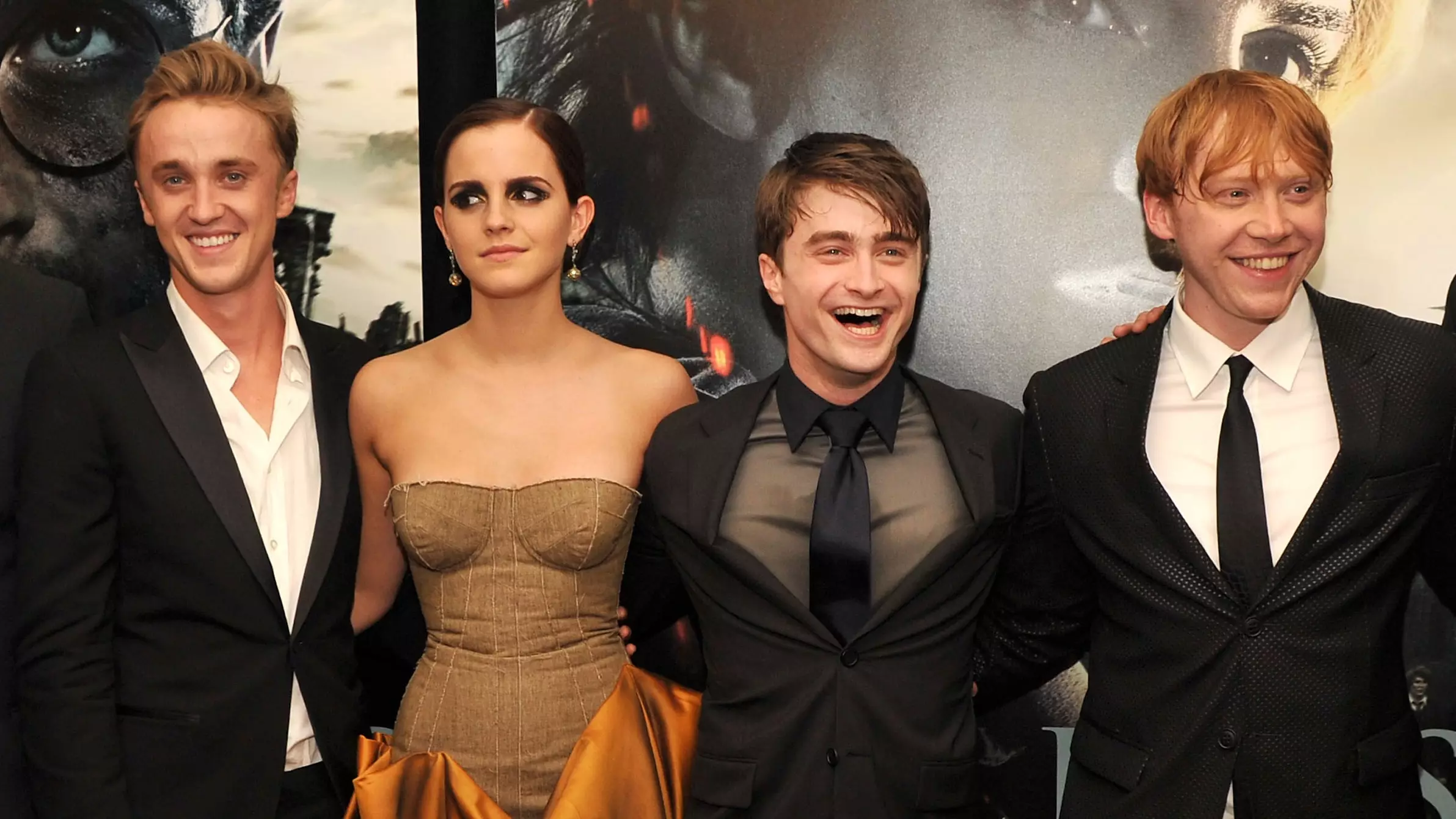 Glumačka ekipa Harryja Pottera Tom Feltona Emma Watson Daniel Radcliffe i Rupert Grint