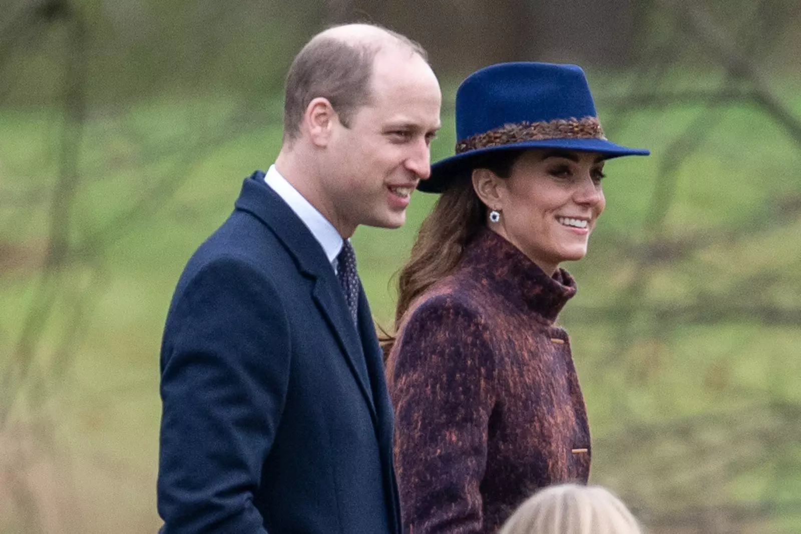 Kate Middleton dan Putera William Ahad ini di Sandringham.