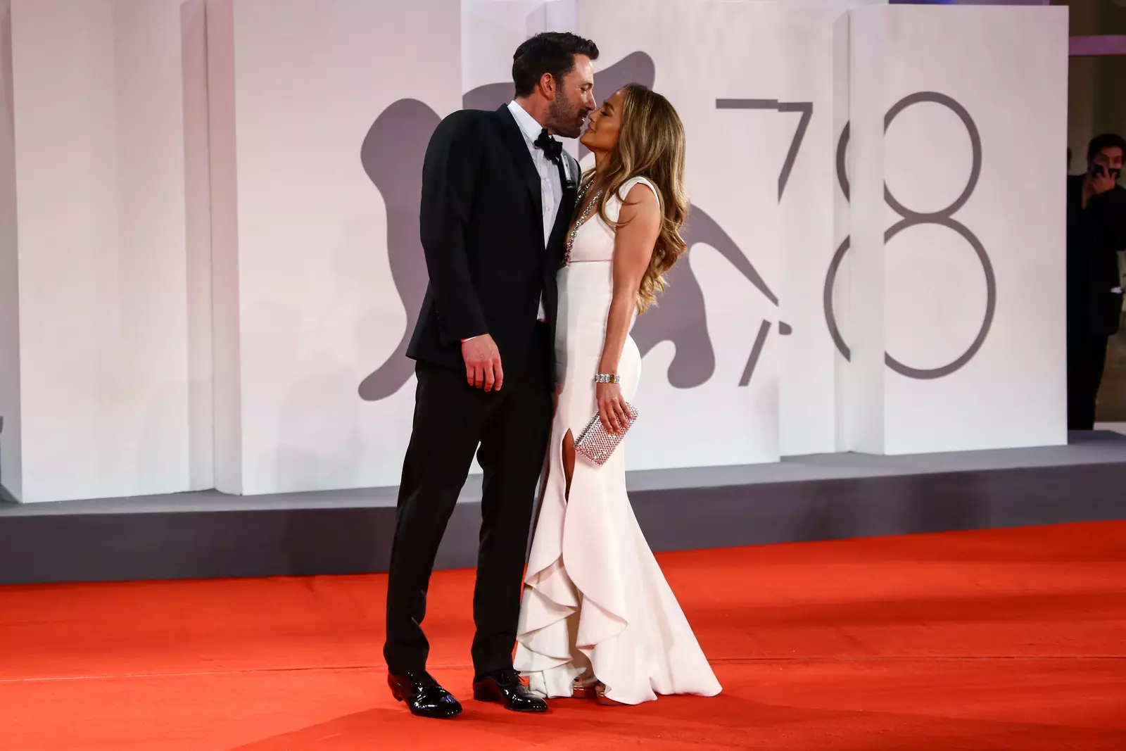 Jennifer Lopez og Ben Affleck ved den 78. filmfestival i Venedig.