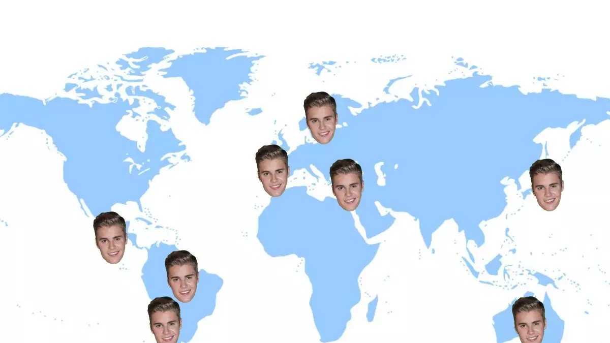 Atles de tots els països on Justin Bieber ha emprenyat