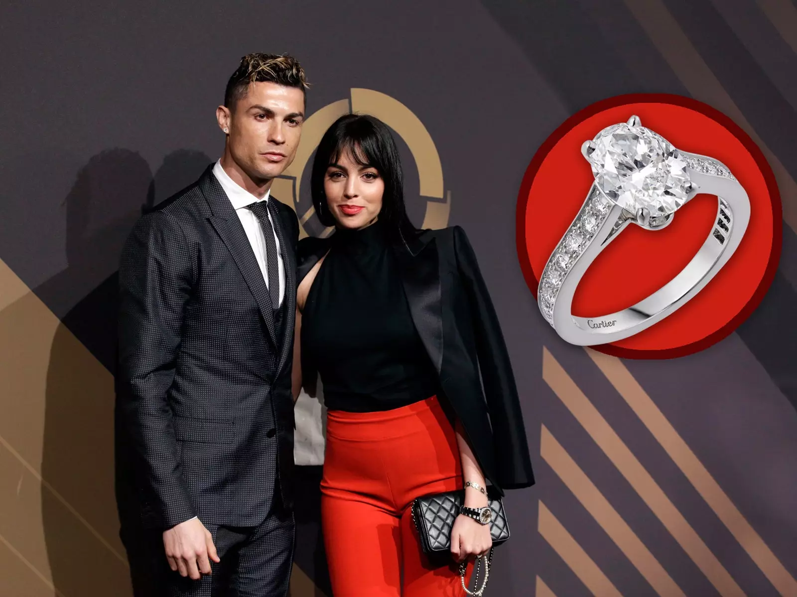 christelijke ronaldo georgina rodriguez cartier 1895 ring