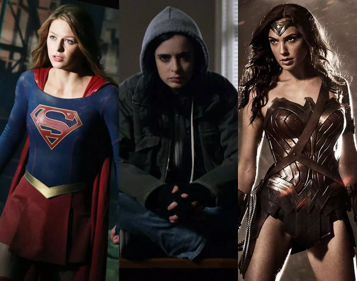 Supergirl Jessica Jones u Wonder Woman huma tliet eżempji ċari li jista 'jsir.