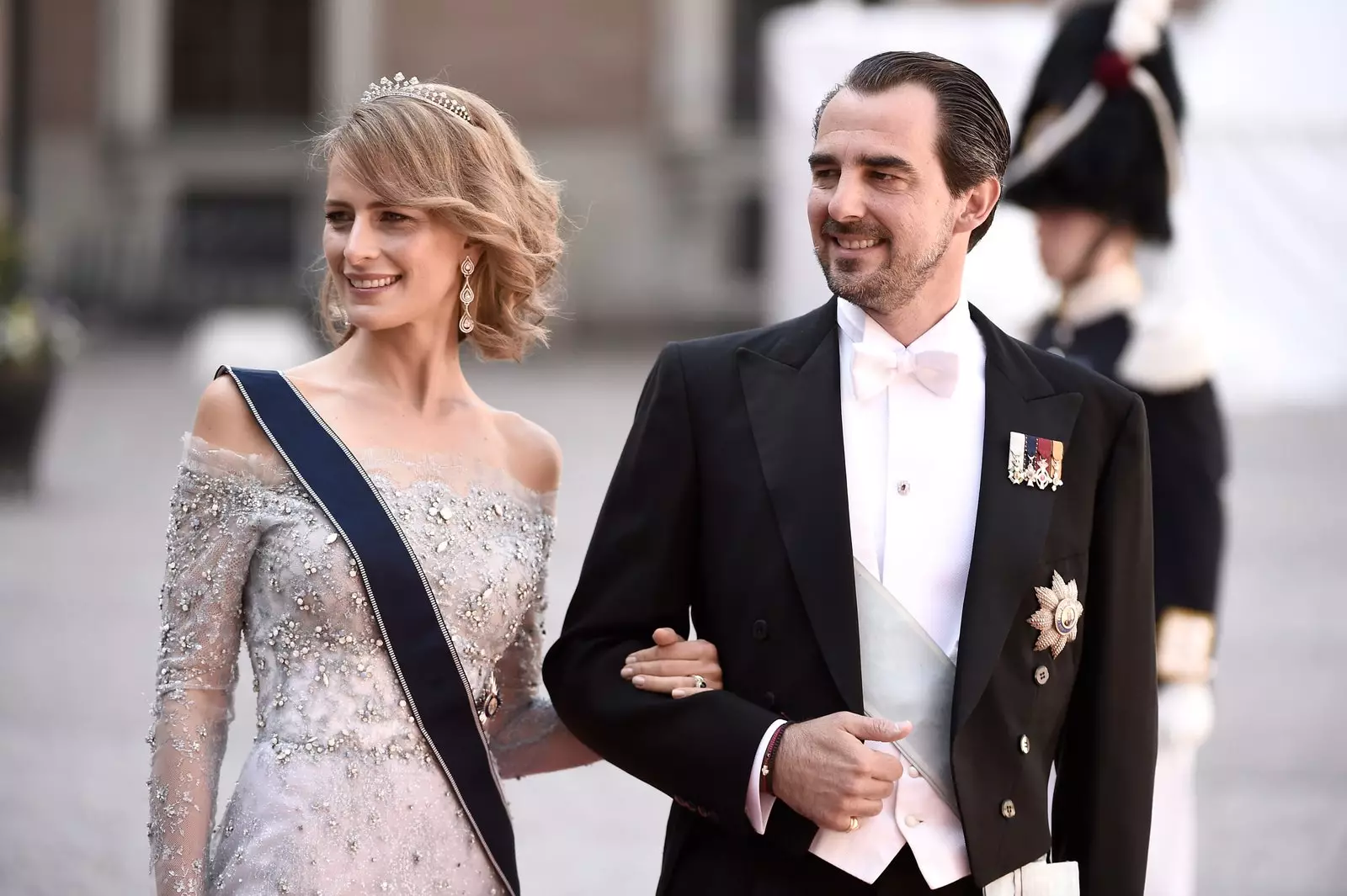 Putera raja dengan isterinya Tatiana Blatnik pada tahun 2005 di majlis perkahwinan Carl Philip dari Sweden.