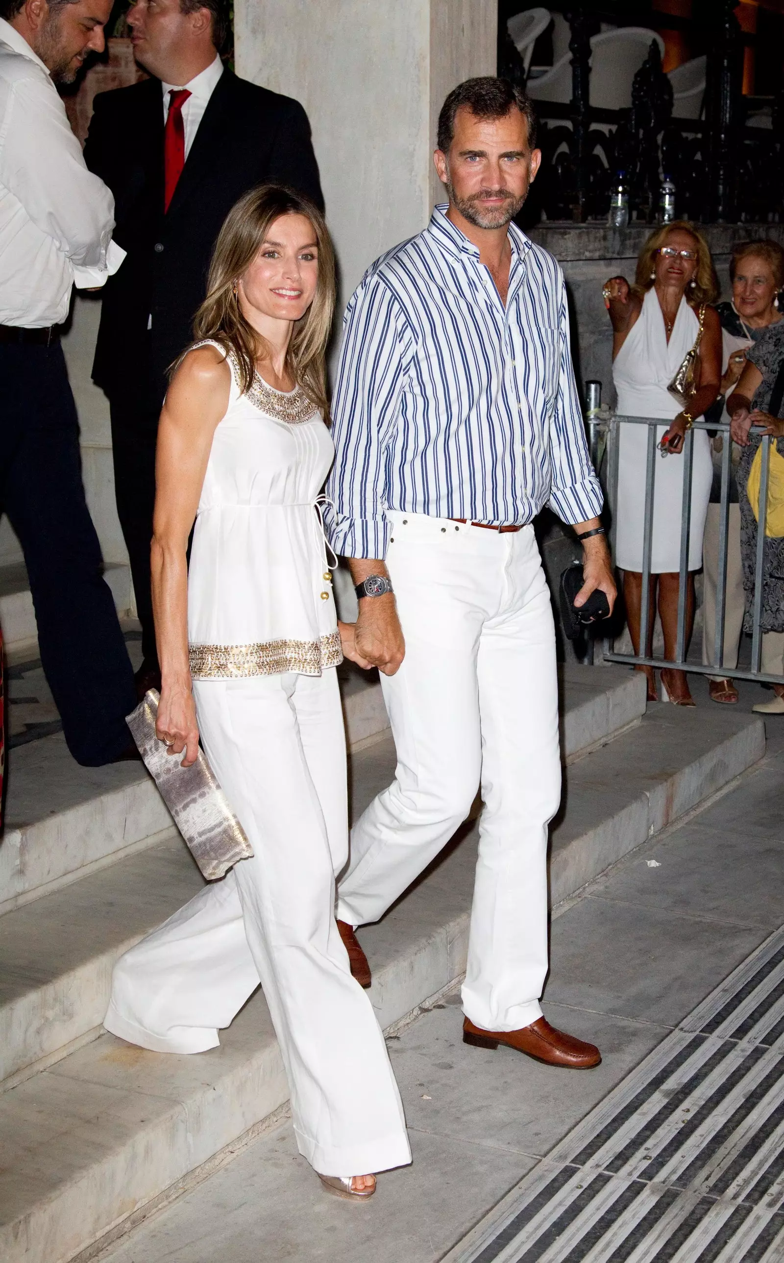 Don Felipe et Doña Letizia à la réception de mariage de Nicols de Grecia 2010