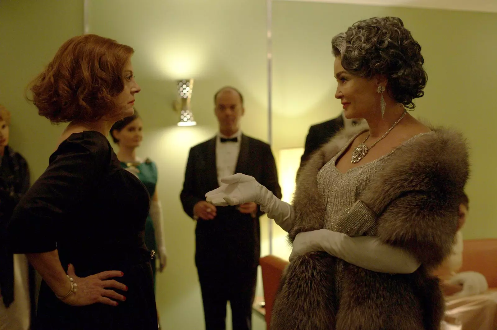 Susan Sarandon als Bette Davis en Jessica Lange als Joan Crawford.