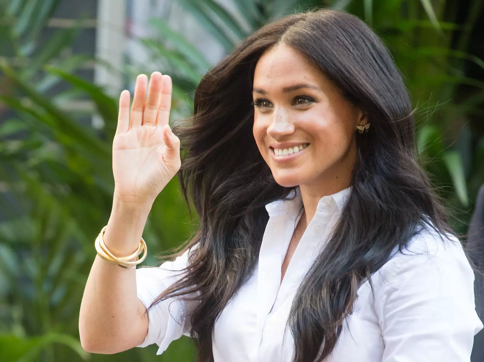 Meghan Markle pa tsiku lake loyamba la ntchito.