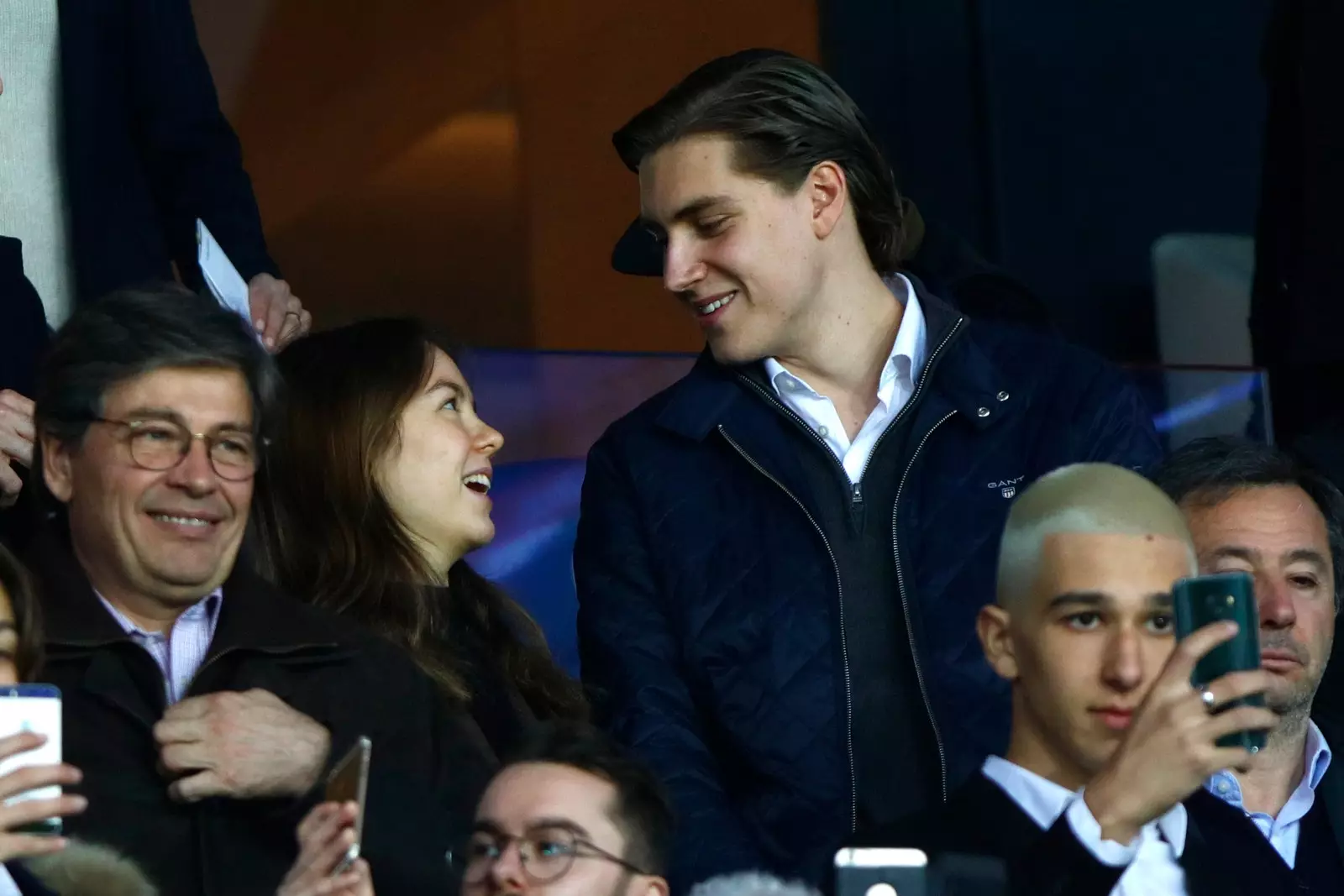 Alexandra de Hanovre avec son petit ami lors d'un match de football de l'AS Monaco