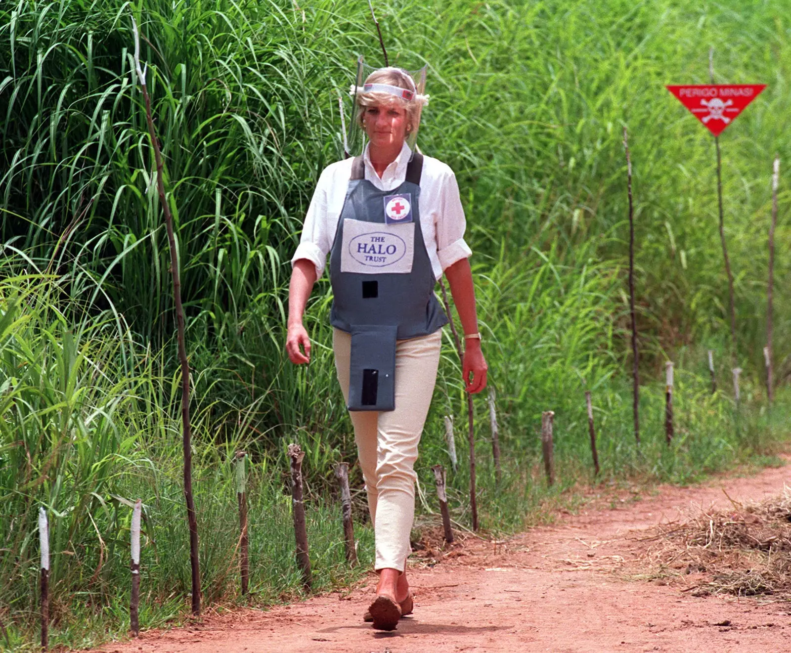 La princesa Diana a Angola 1997.