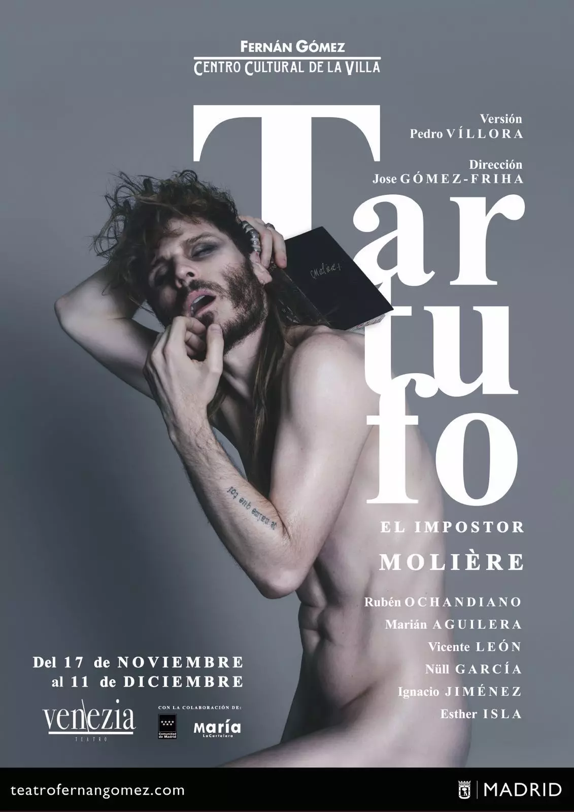 Poster kanggo 'Tartufo o el impostor' sing wis ditindakake wiwit 17 November ing Teater Fernn Gómez.