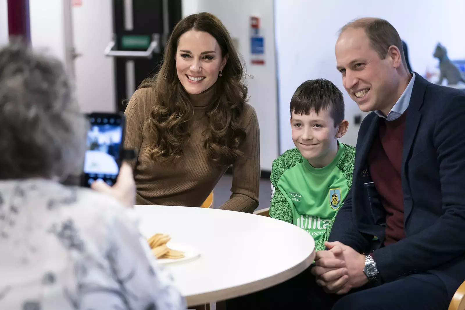 Kate Middleton and William with Deacon Glover