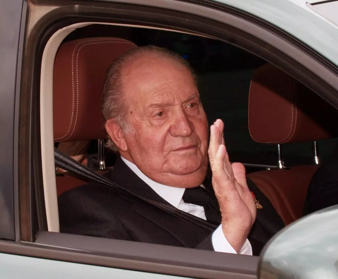 King Juan Carlos thiab Doña Sofía hauv daim duab los ntawm 2018.